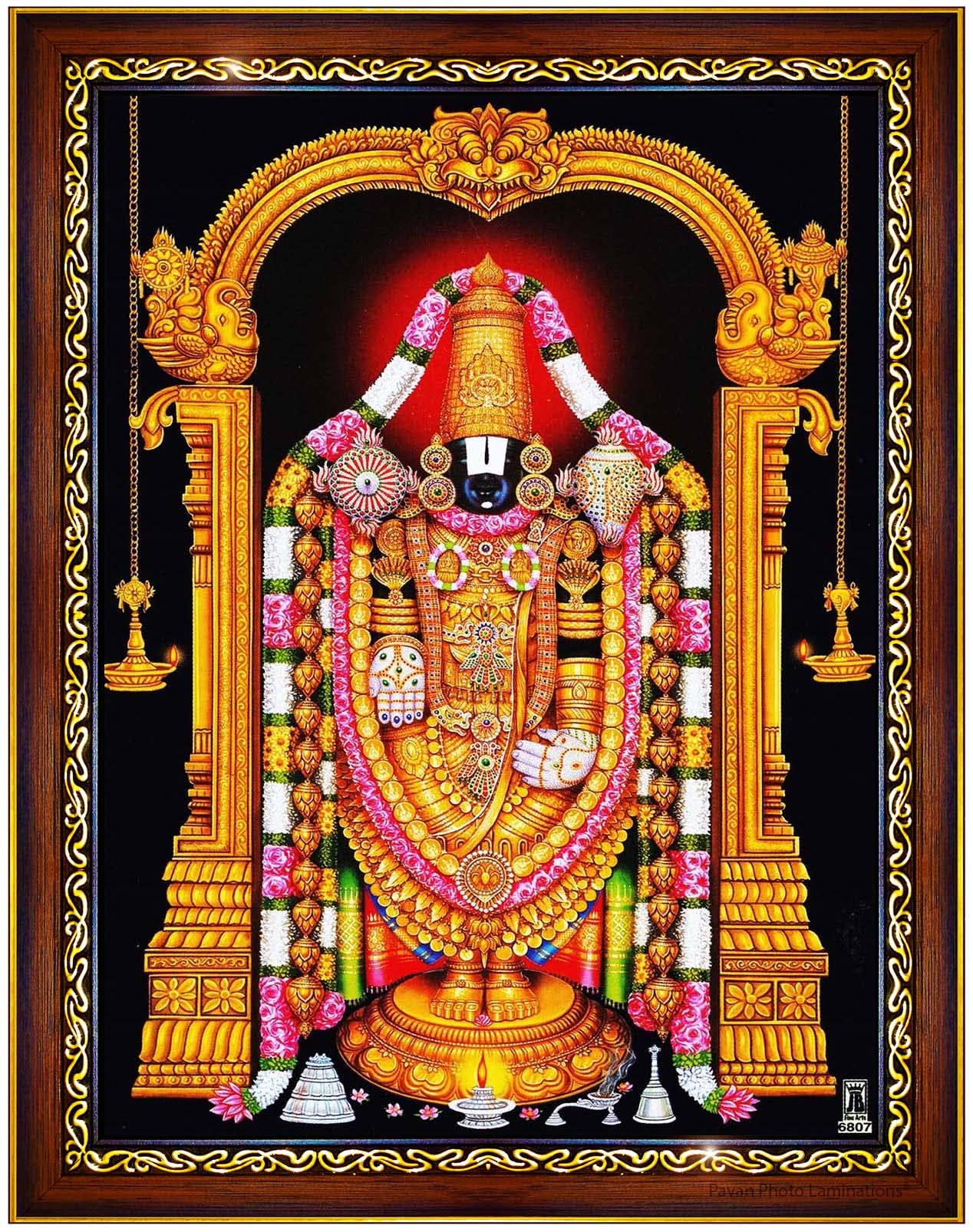 Buy Pavan Photo Laminations, Lord Sri Tirupati Balaji Bhagwan Perumal ...