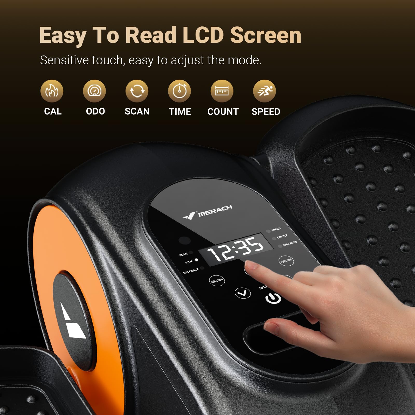 Snapklik.com : MERACH Under Desk Elliptical Machine Leg Exerciser While ...
