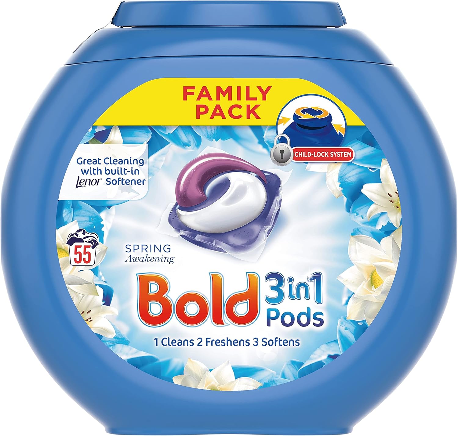 Bold 3-In-1 Pods Spring Awakening, 55 each : Amazon.co.uk: Grocery