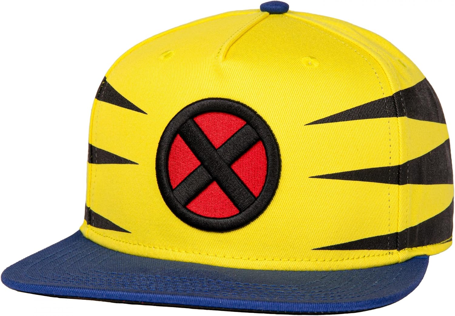 X-Men Wolverine Under Bill Art Flat Brim Hat Yellow at Amazon Men’s ...