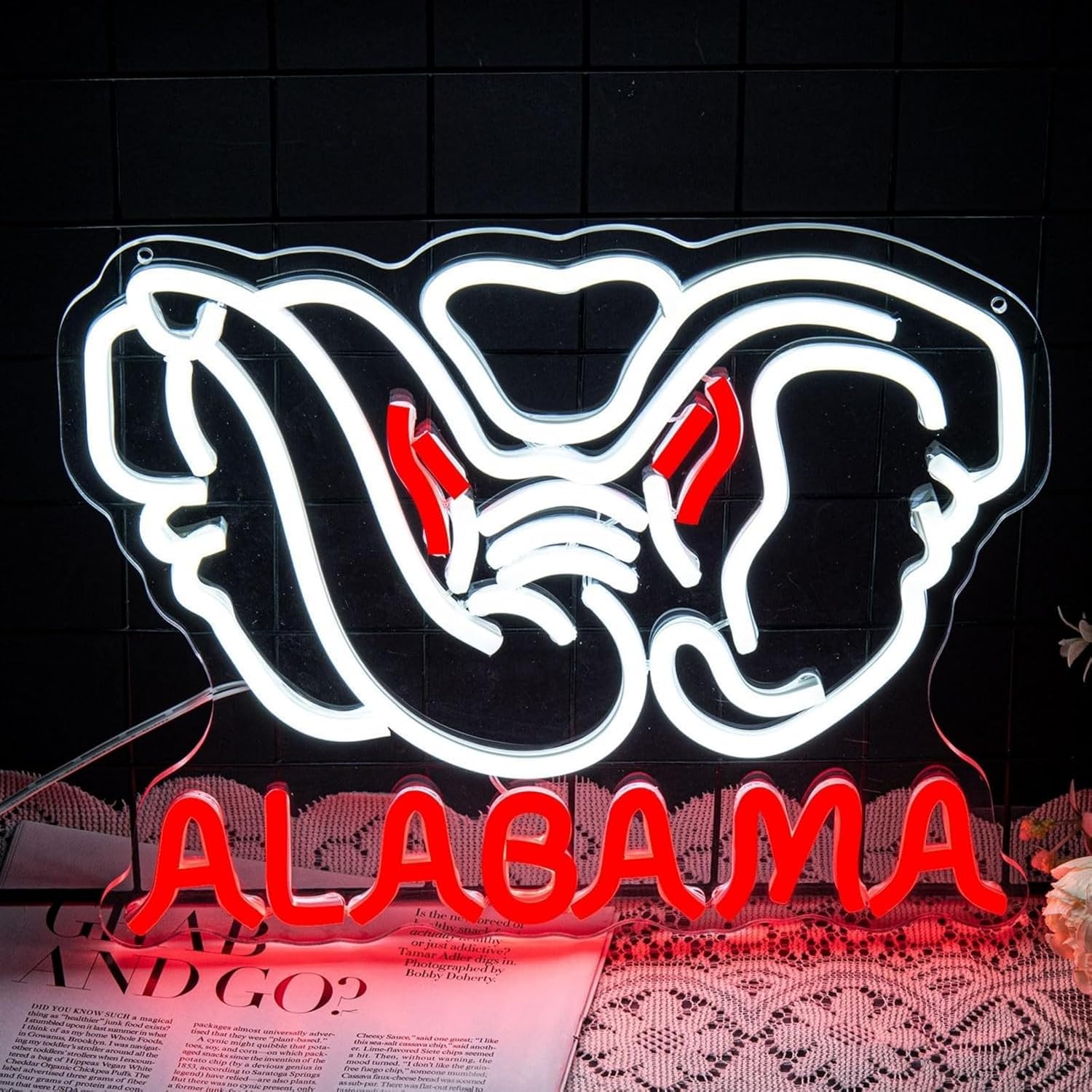 Alabama Neon Sign, Neon Beer Signs For Wall Decor, Neon Bar Signs Beer ...