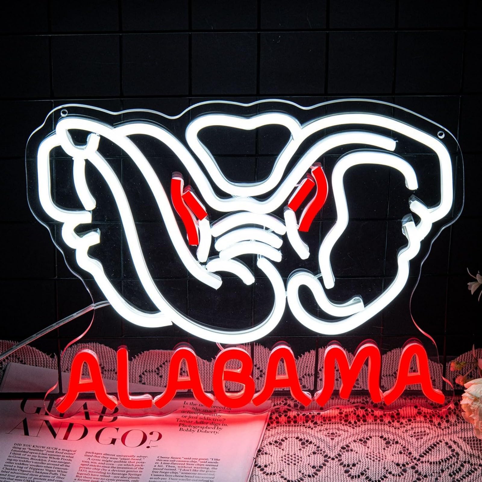 Amazon.com : Alabama Neon Sign, Neon Beer Signs For Wall Decor, Neon ...