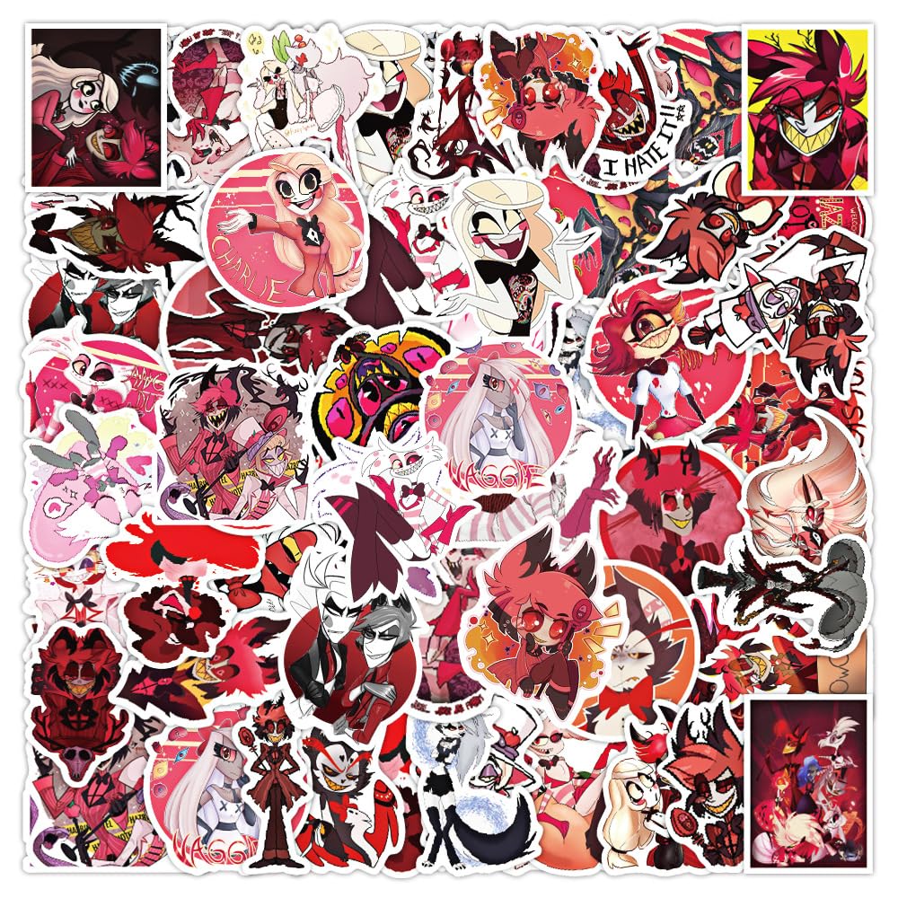 Amazon.com: 50/120PCS Angel Dust Alastor Cartoon Stickers for Adults ...