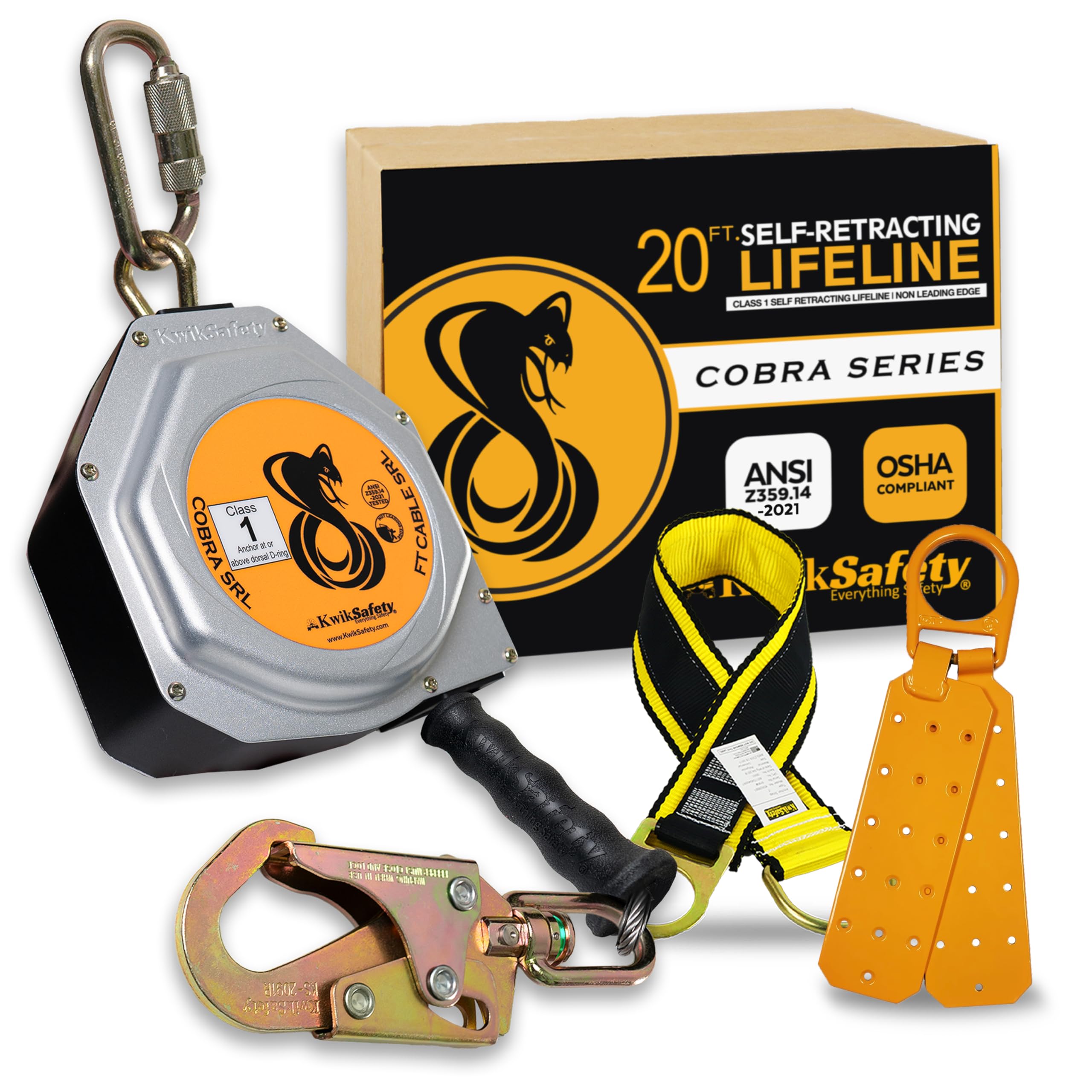 Kwiksafety Charlotte Nc Cobra 20 Kit Cable Self Retracting Lifeline ...