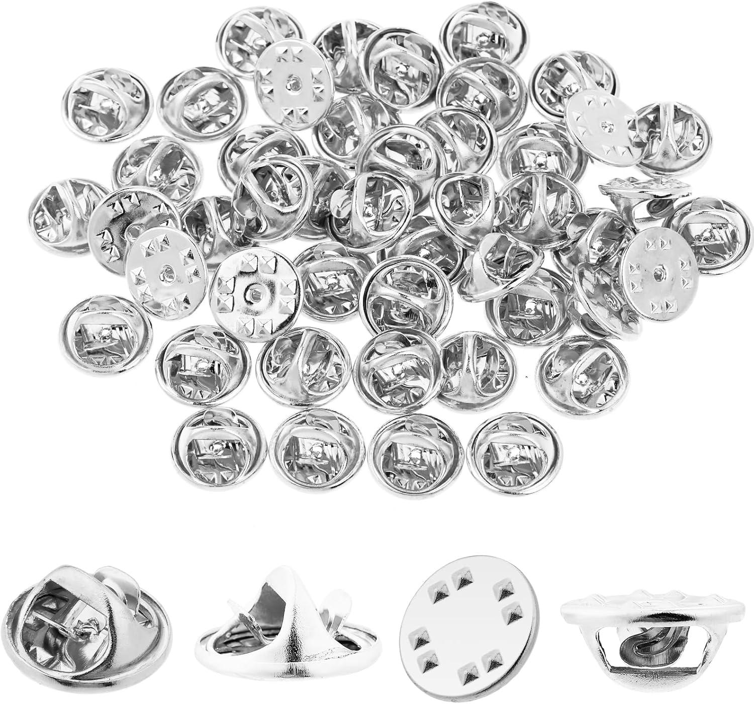 Amazon.com: 50PCS Enamel Pin Locking Backs Locking Pin Backs for Enamel ...