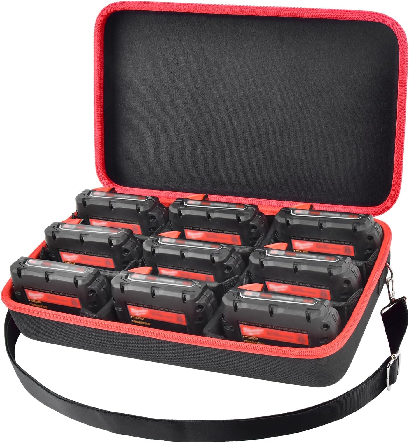 Amazon.com: Extra Large Battery Hard Carrying Case, For Milwaukee M18 ...