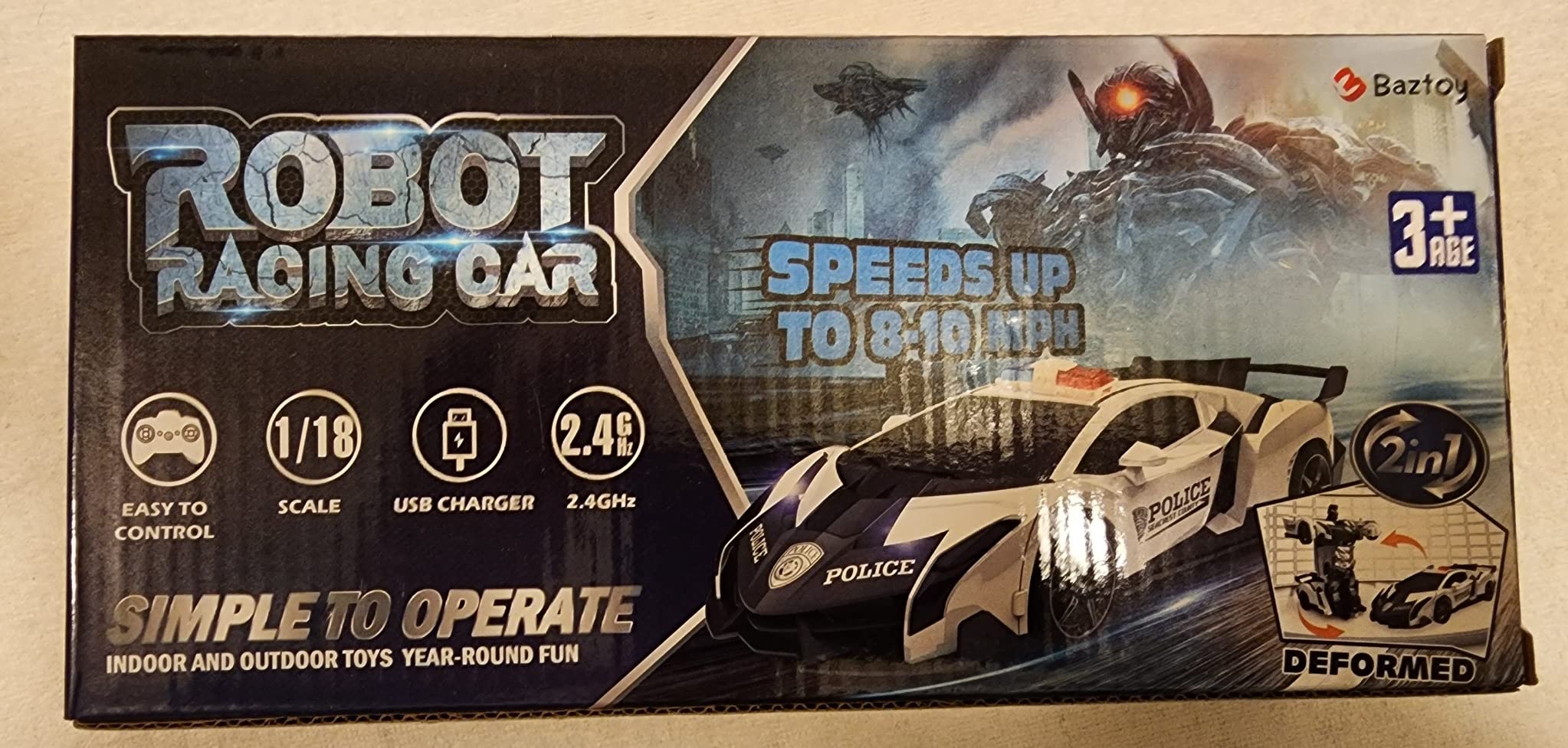 $5/mo - Finance BLUEJAY Transform Rc Cars for Boys 4-7 8-12, 2.4Ghz 1: ...