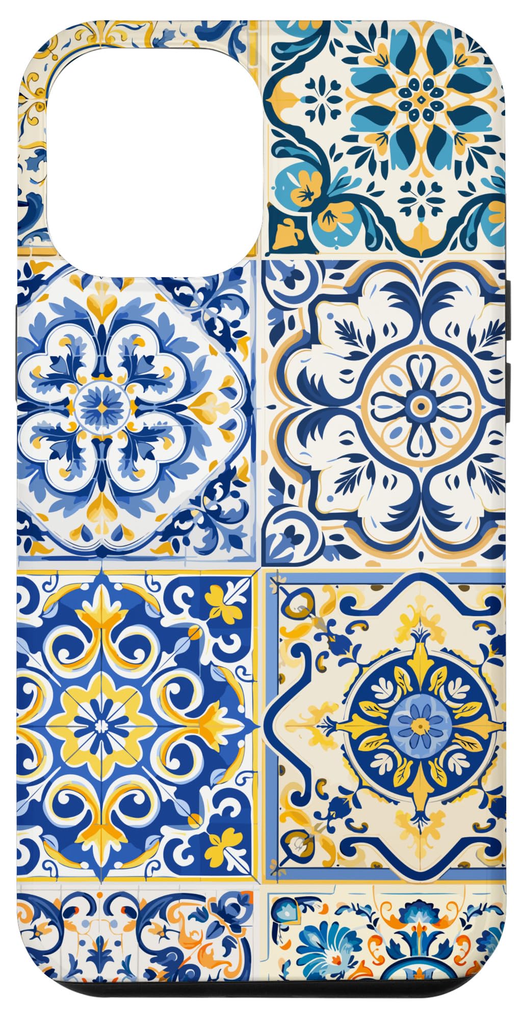Amazon.com: iPhone 12 Pro Max Sicilian Mediterranean Tile Pattern with ...