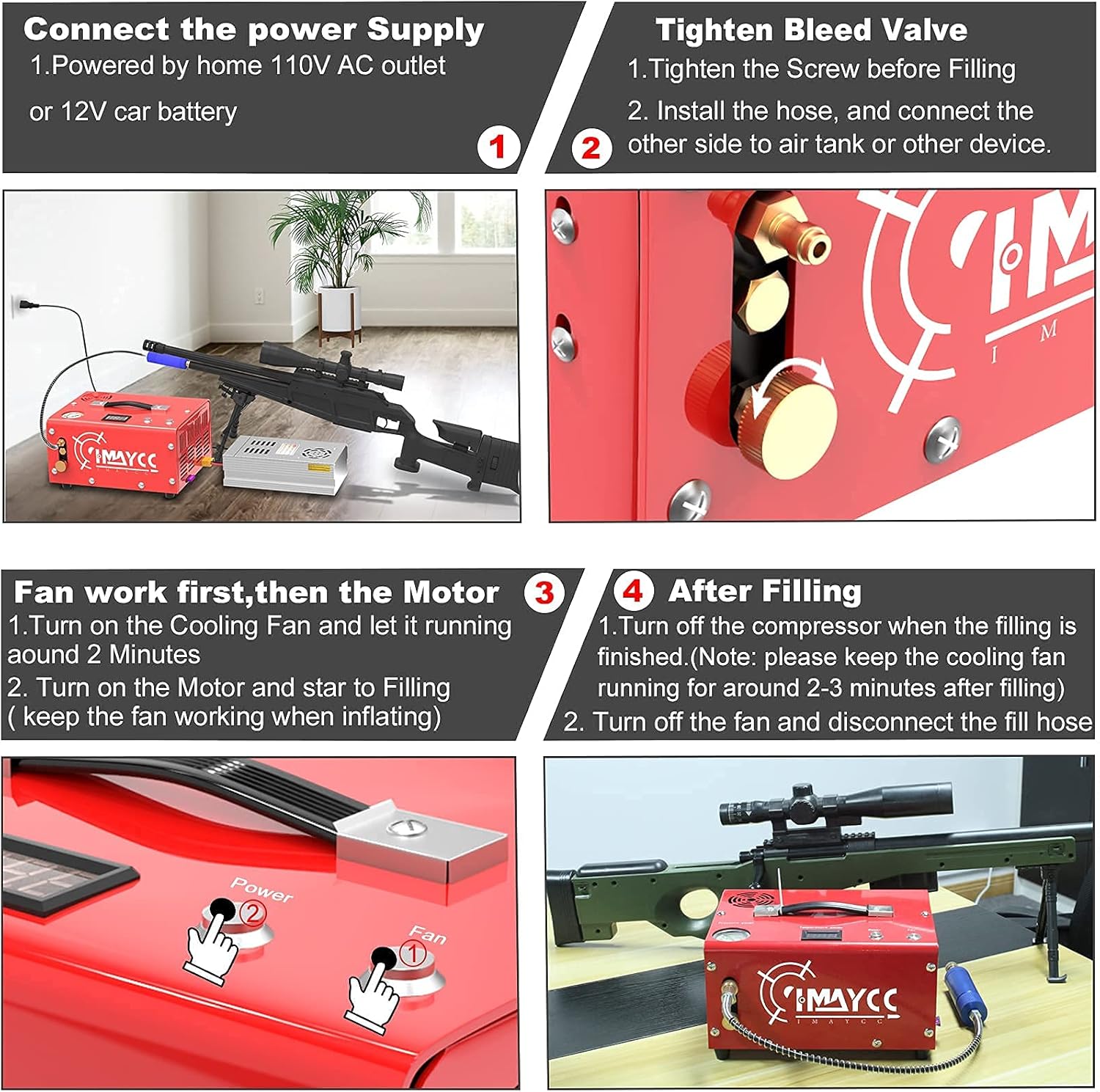 IMAYCC Portable PCP Air Compressor, 4500Psi/30Mpa, Nepal | Ubuy