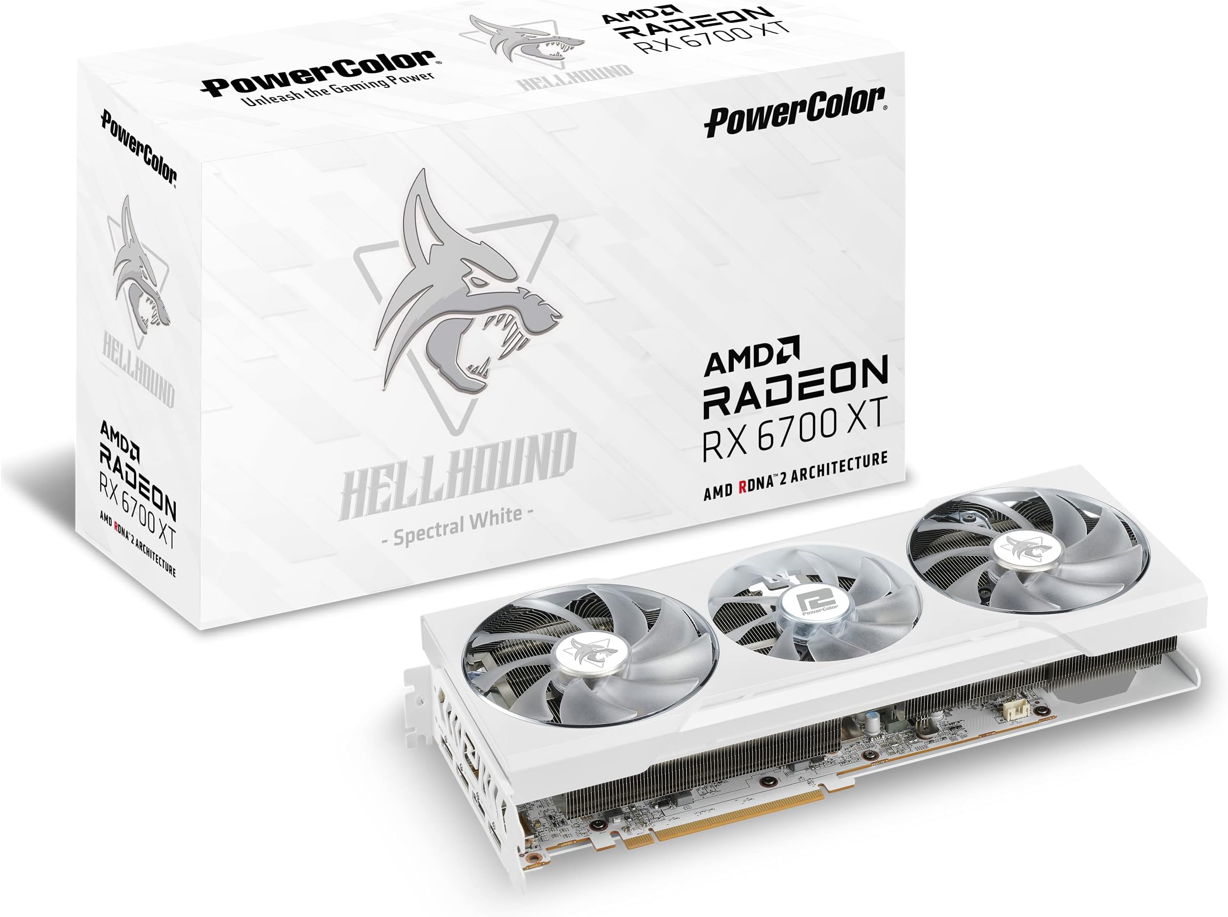 Amazon.com: PowerColor Hellhound Spectral White AMD Radeon RX 7800 XT ...