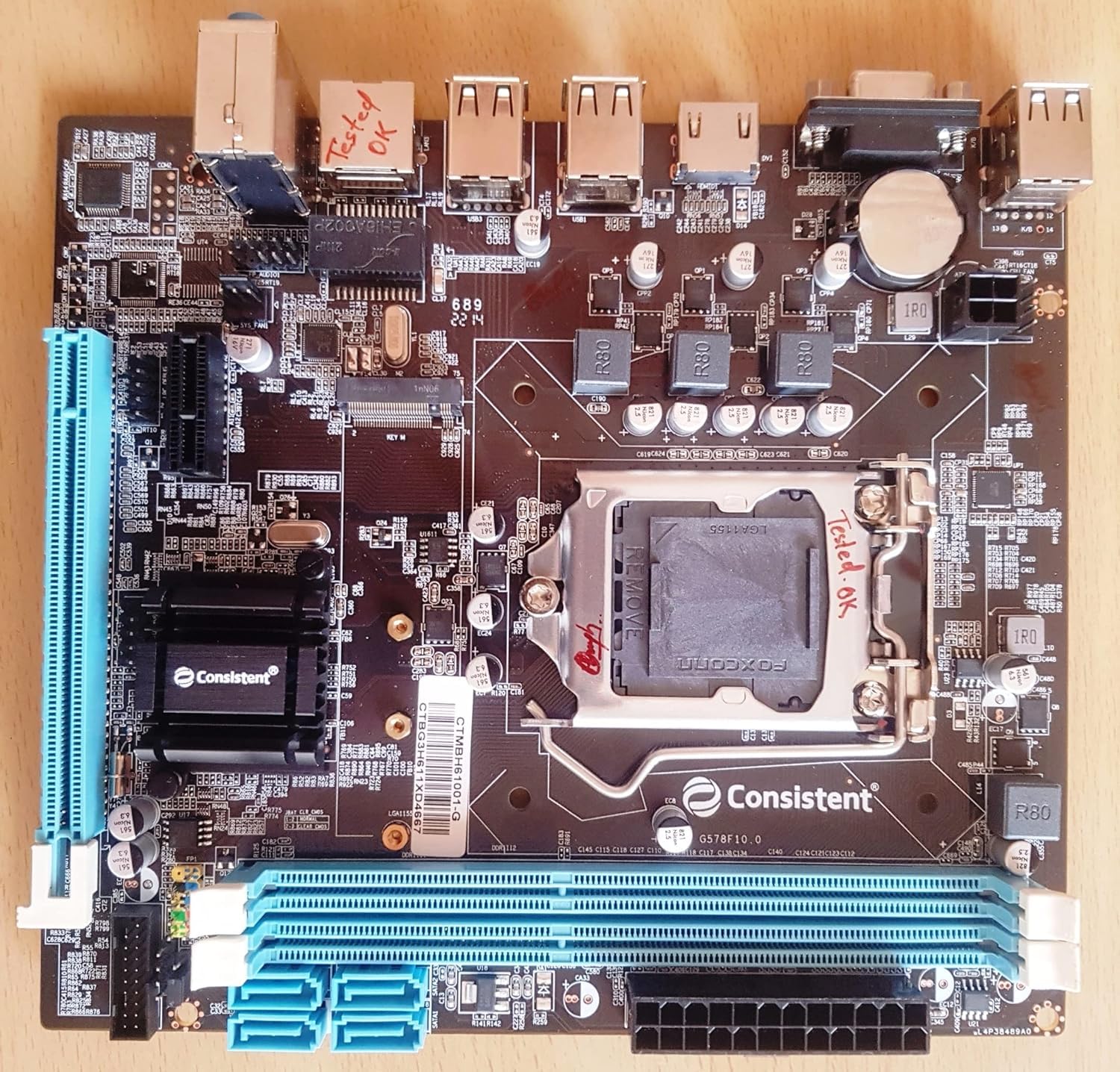 Amazon.in: Buy Consistent DDR3 Motherboard CMB H61 With NVME slot ...