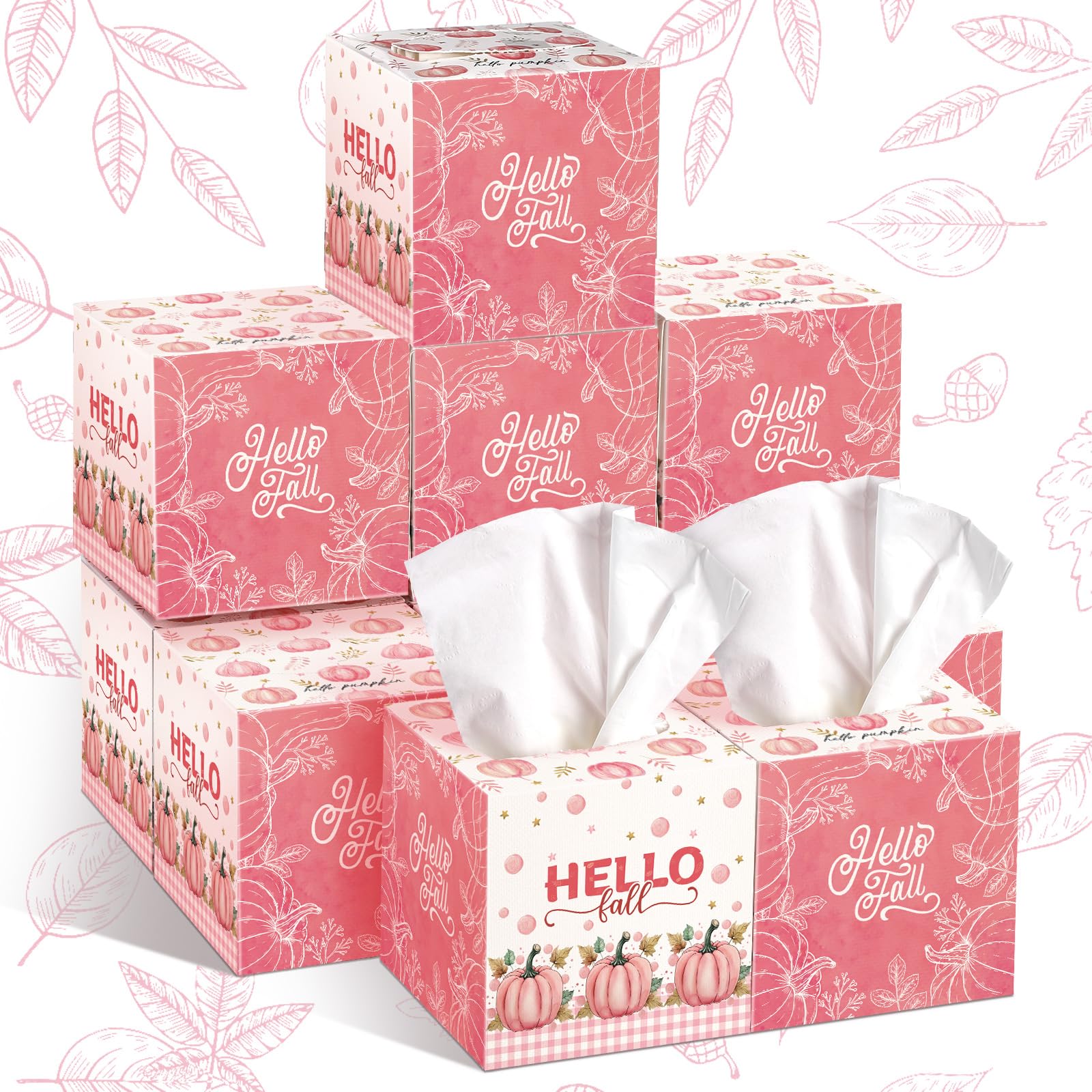 Amazon.com: Bencailor 12 Pack Thanksgiving Facial Tissues Cube Boxes ...