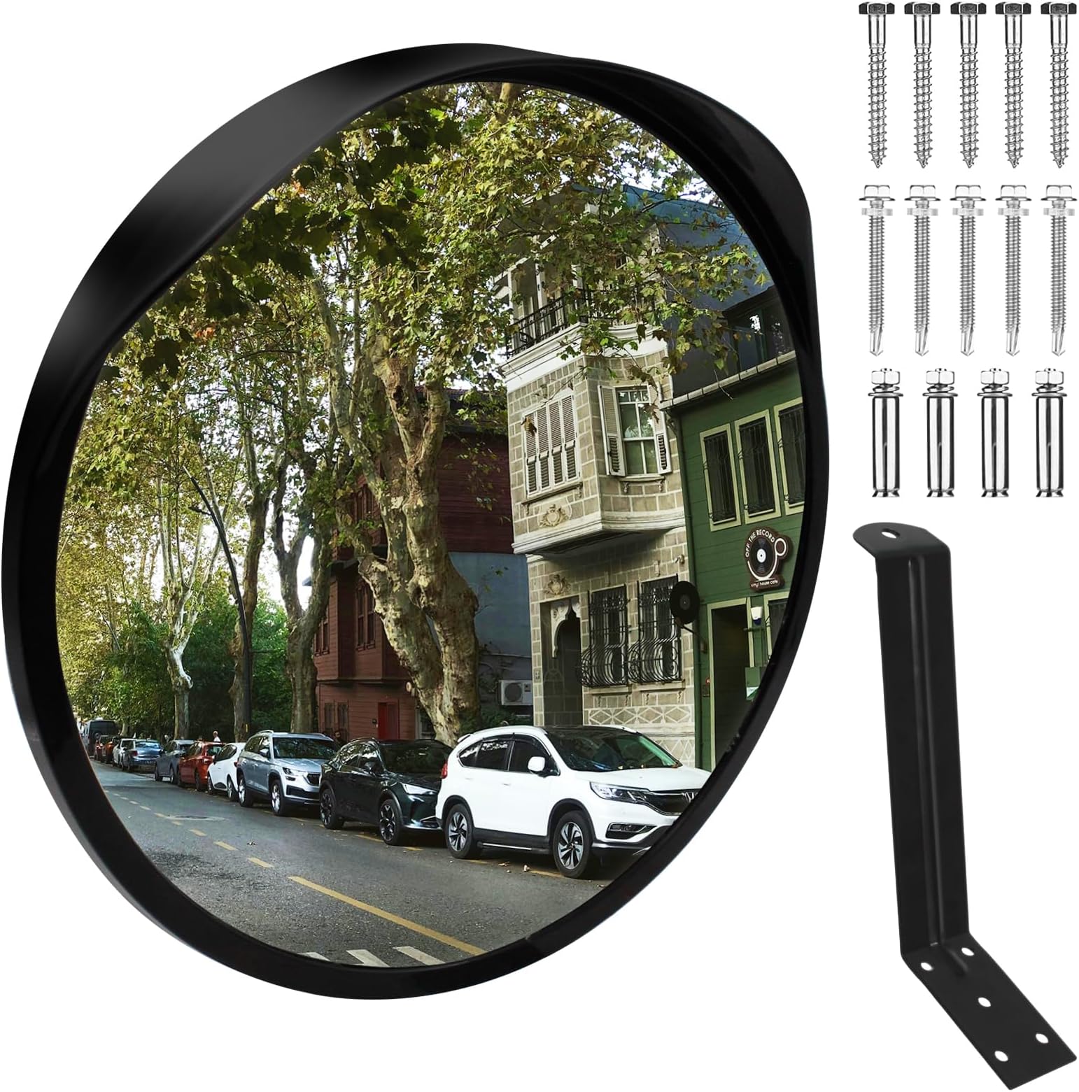 Amazon.com: Narremcoy 12 inch Acrylic Convex Mirror, Adjustable Wide ...