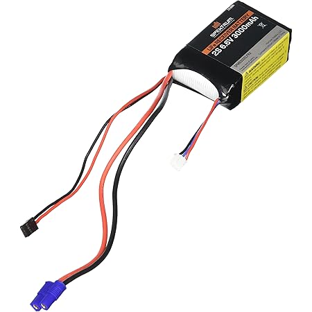Amazon.com: Spektrum 300mAh 2S 6.6V Li-Fe Receiver Battery : Toys & Games