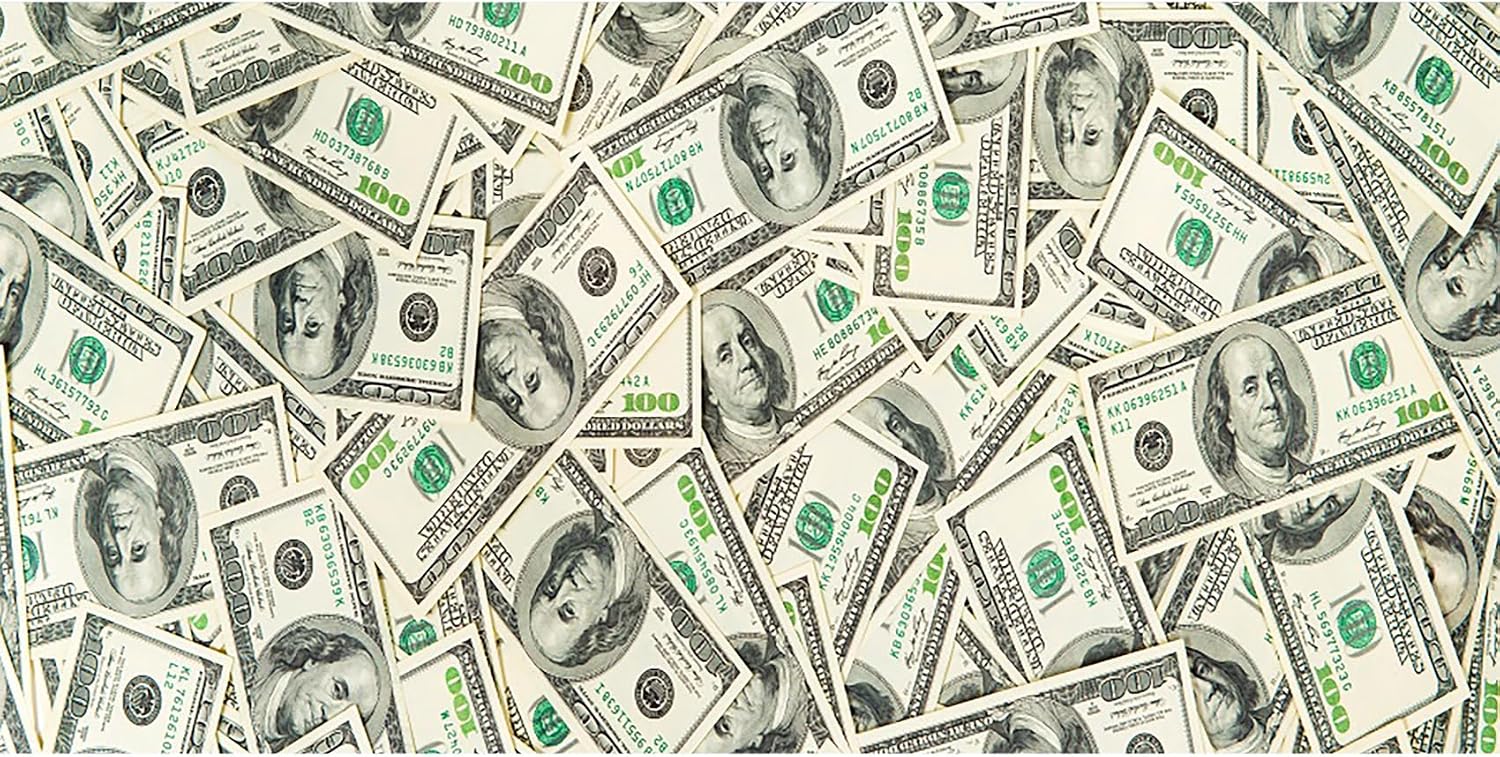 Amazon.com : AOFOTO 15x8ft Scattered US Dollar Banknotes Photography ...