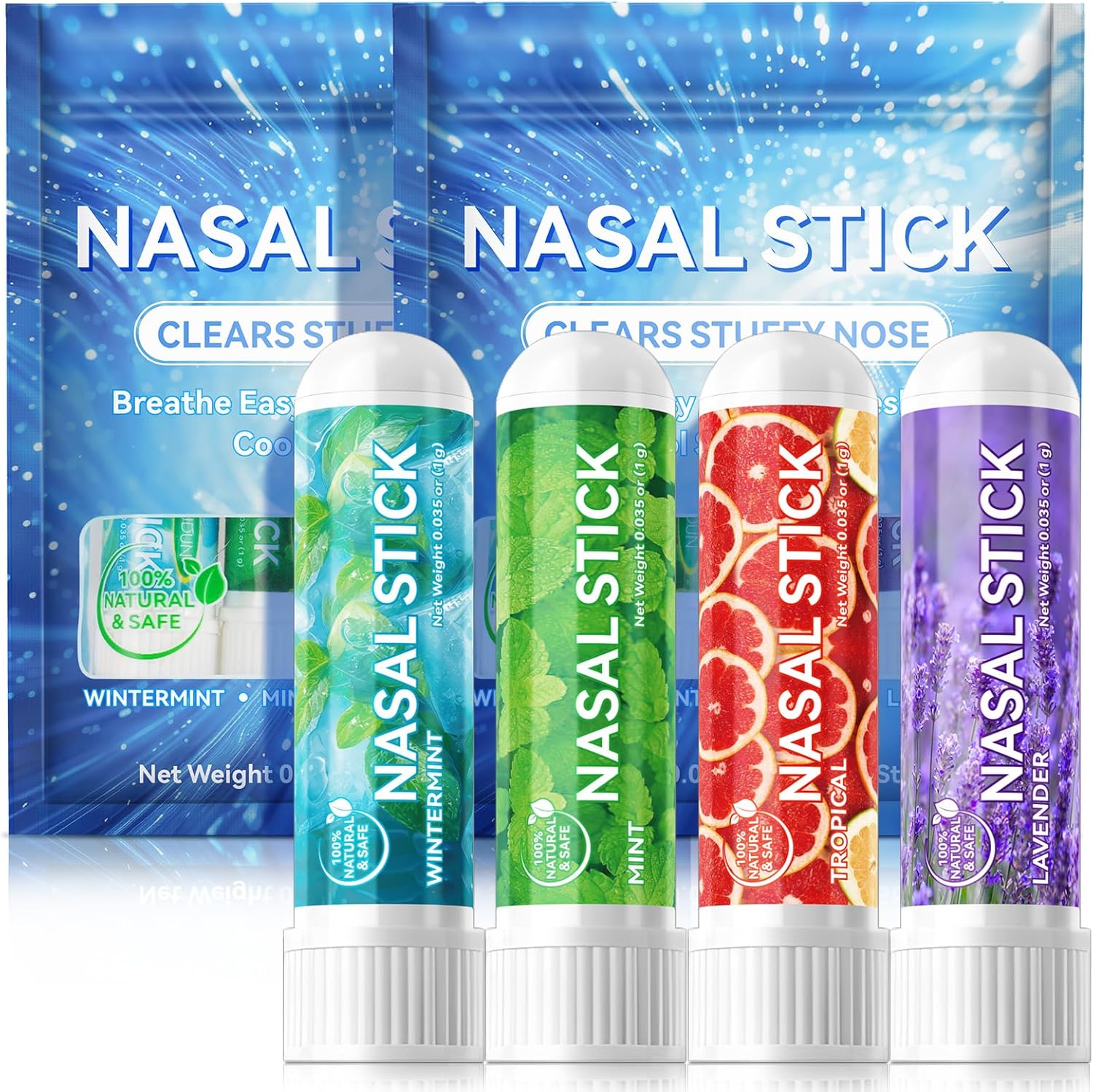 Amazon.com: CSDLQNF Nasal Stick 8 Pack, Nasal Inhaler Stick, Portable ...