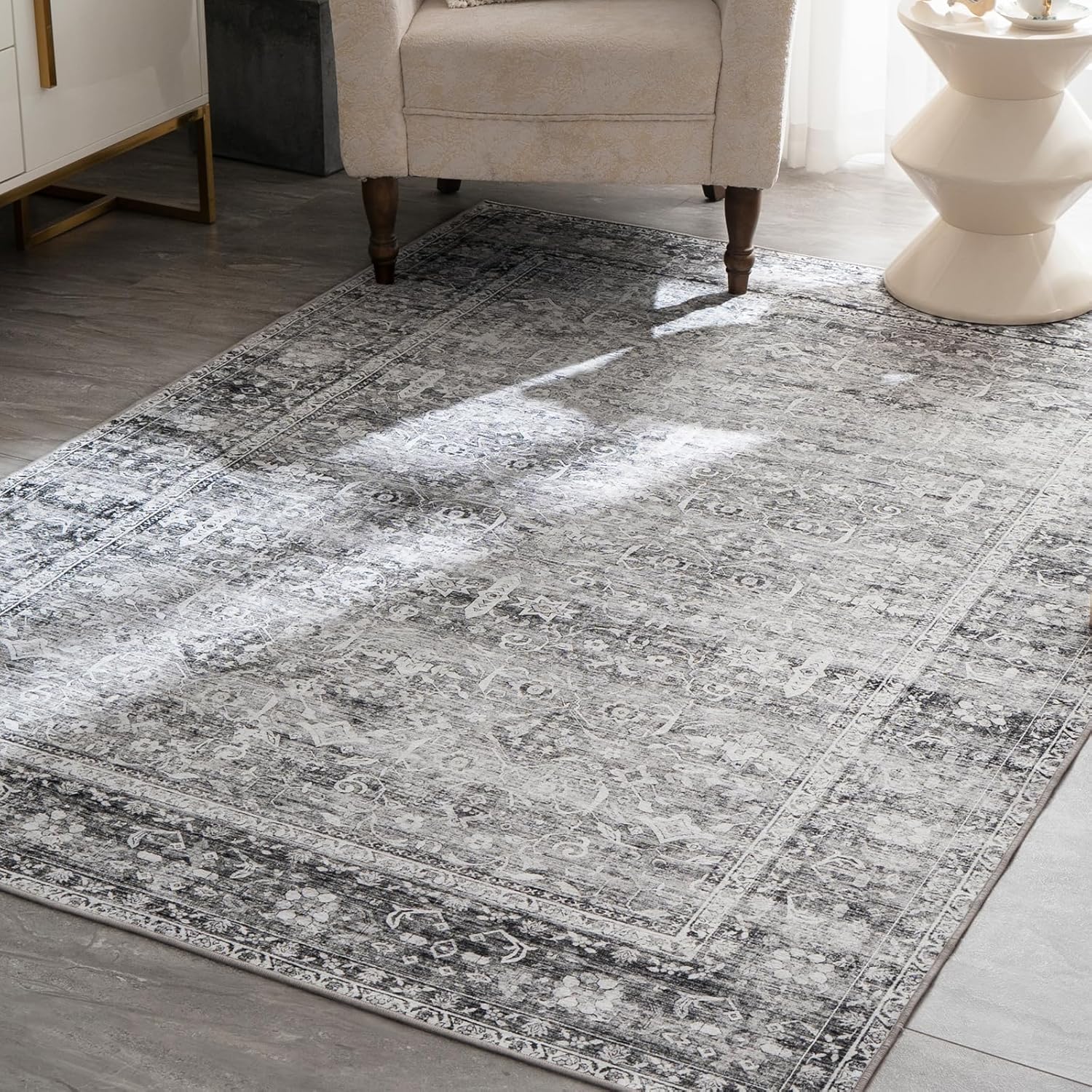Amazon.com: VIPBED 4x6 Area Rug, Washable Rug for Living Room Entryway ...