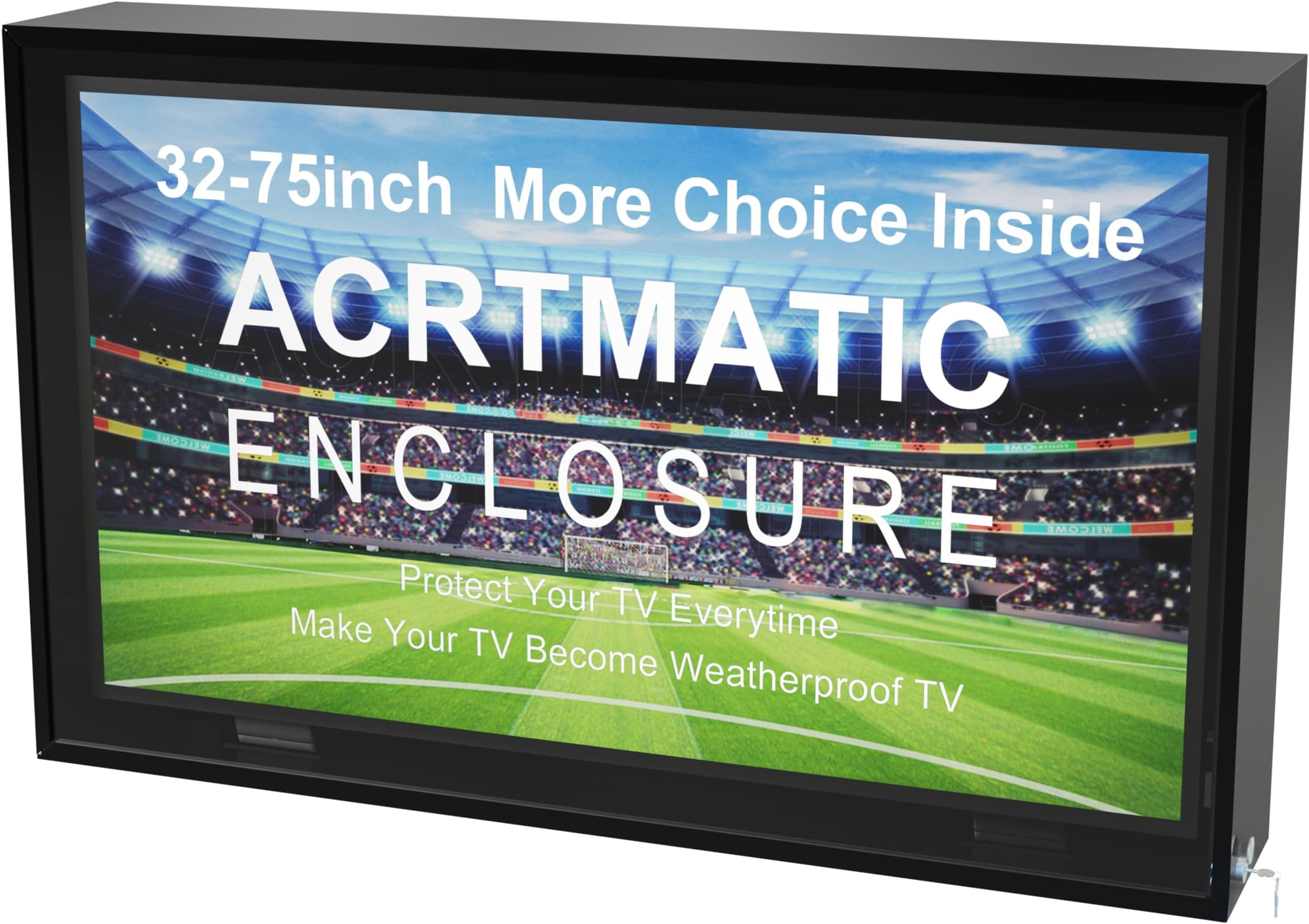 Amazon.com: acrtmatic Weatherproof Outdoor TV Cover with Lock, Hard and ...