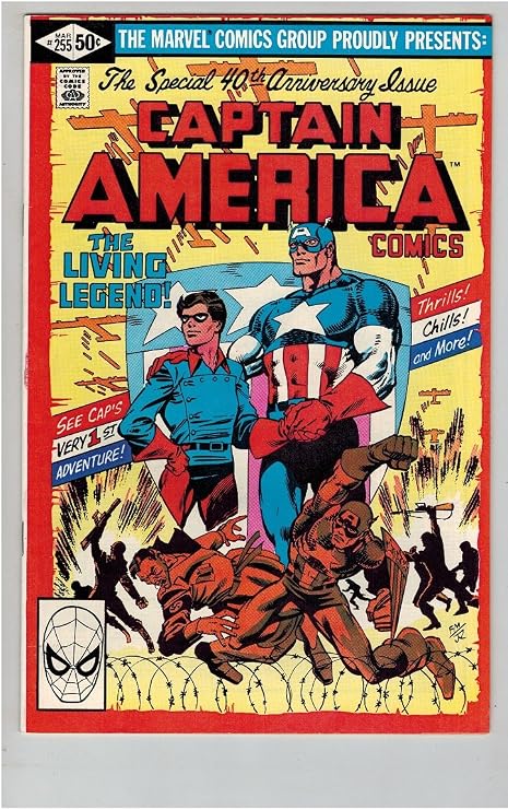Amazon.com: CAPTAIN AMERICA 255 F-VF March 1981 last Byrne issue ...