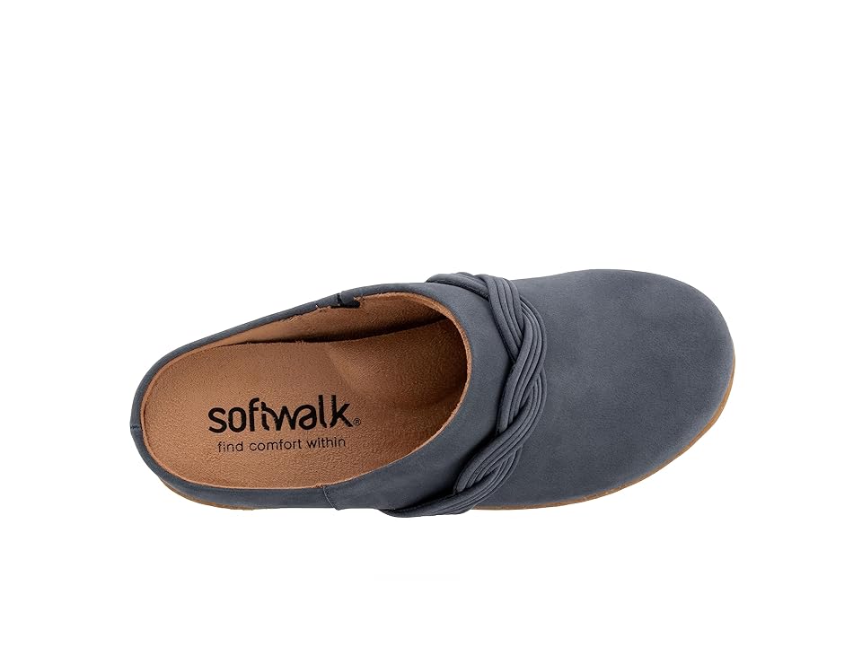 Softwalk Arvada Twist (Navy Nubuck) Women's Shoes International Shipping