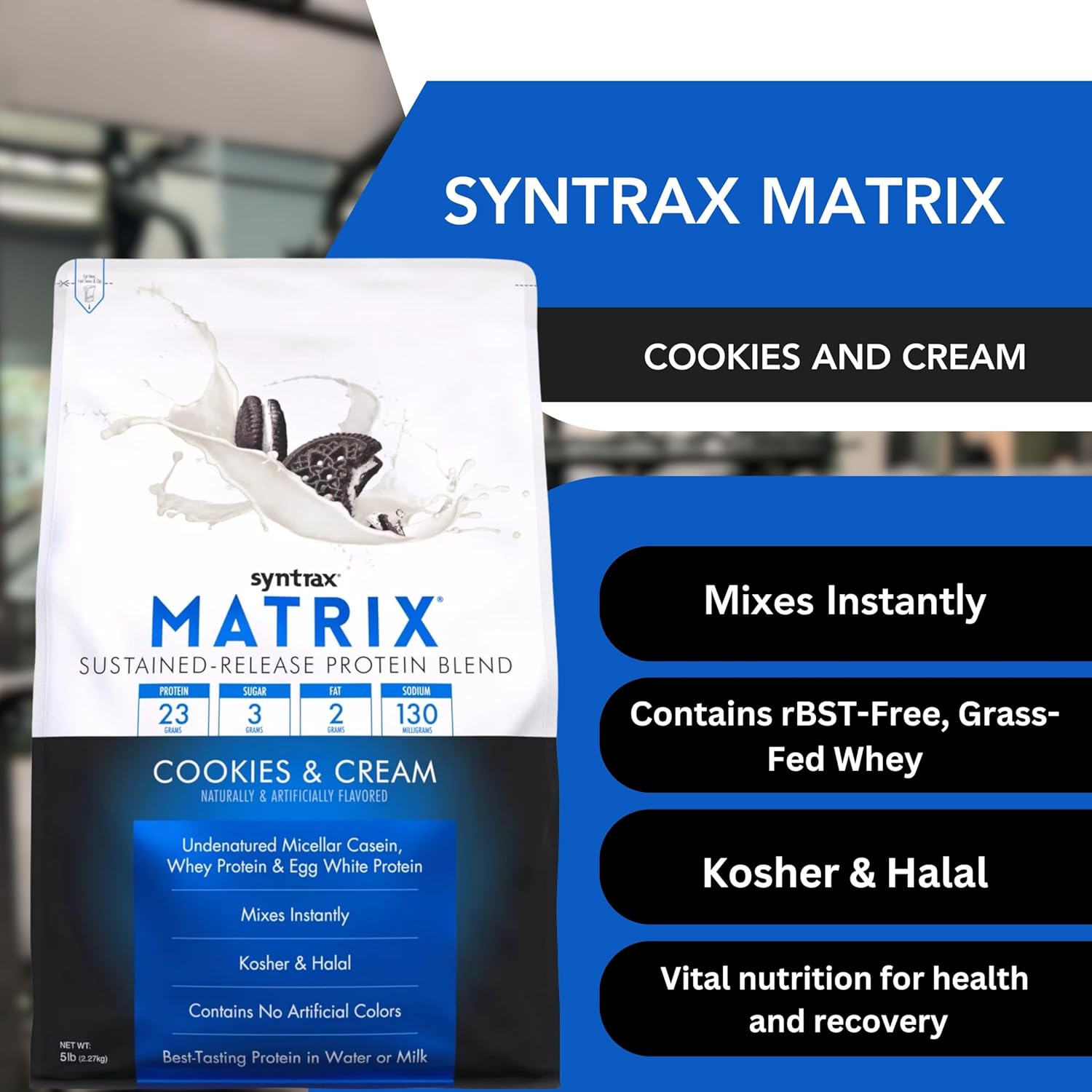 Syntrax Paquete de 2 artículos Matrix Protein Powder 5.0 Mezcla de ...