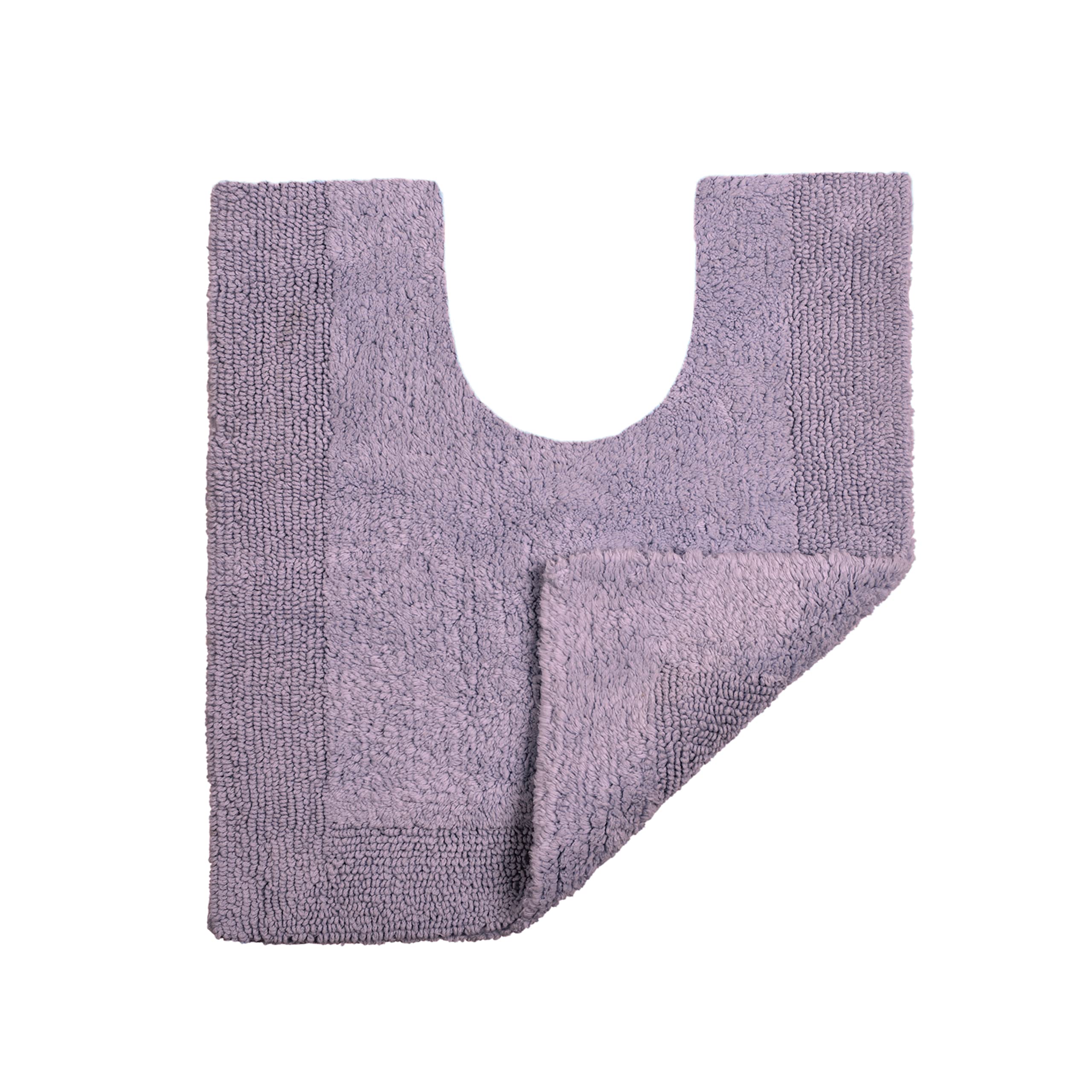 Allure Heavyweight Reversible Pedestal Toilet Mat, 100% Cotton, Super ...