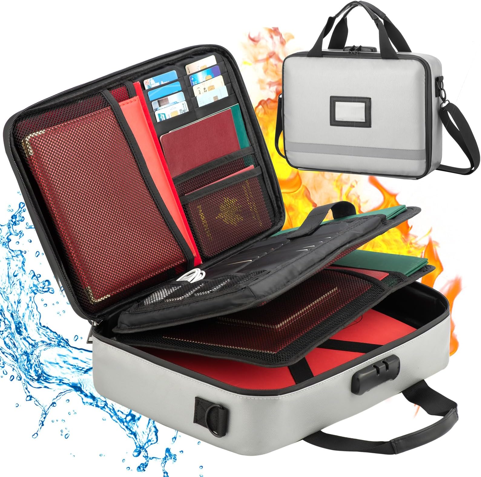 Amazon.com : DocSafe 5200°F Document Organizer with Lock,Upgraded Heat ...