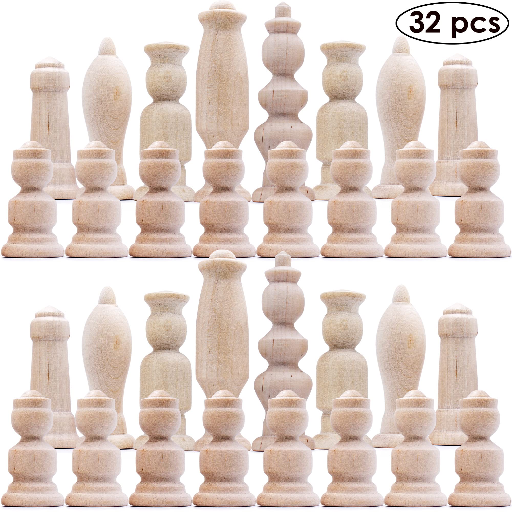 Blank Wooden Chess Board