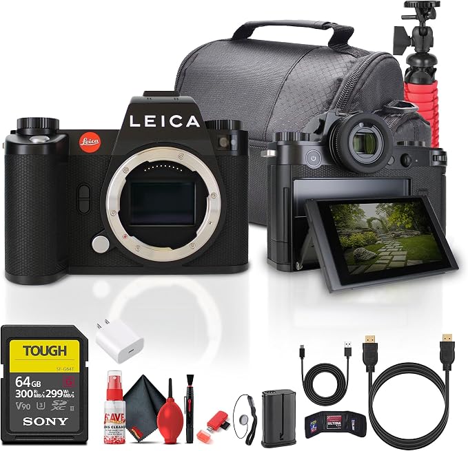 Amazon.com : Leica SL3 Mirrorless Digital Camera (10607) + 64GB Memory ...