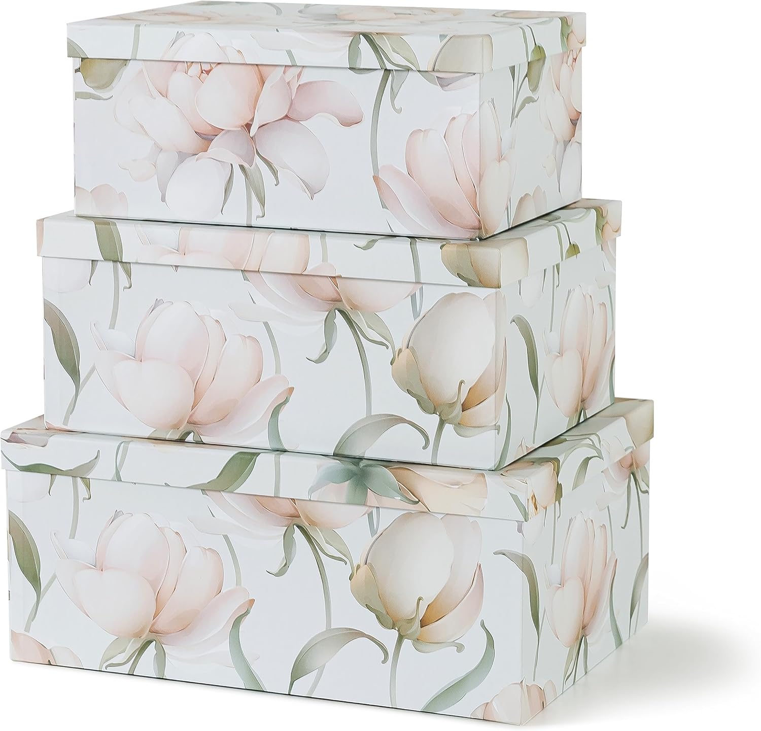 Amazon.com: Soul & Lane Decorative Cardboard Storage Boxes with Lids ...