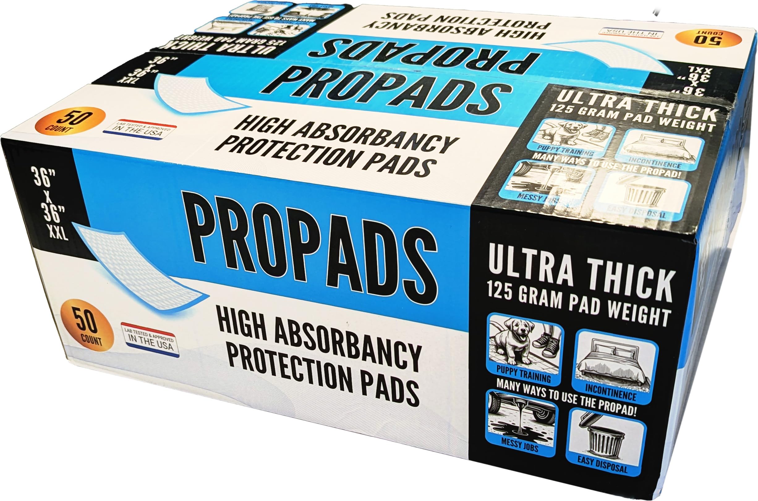 Amazon.com: Propads 50 Count Disposable Bed Pads 36x36 Inch, Extra ...