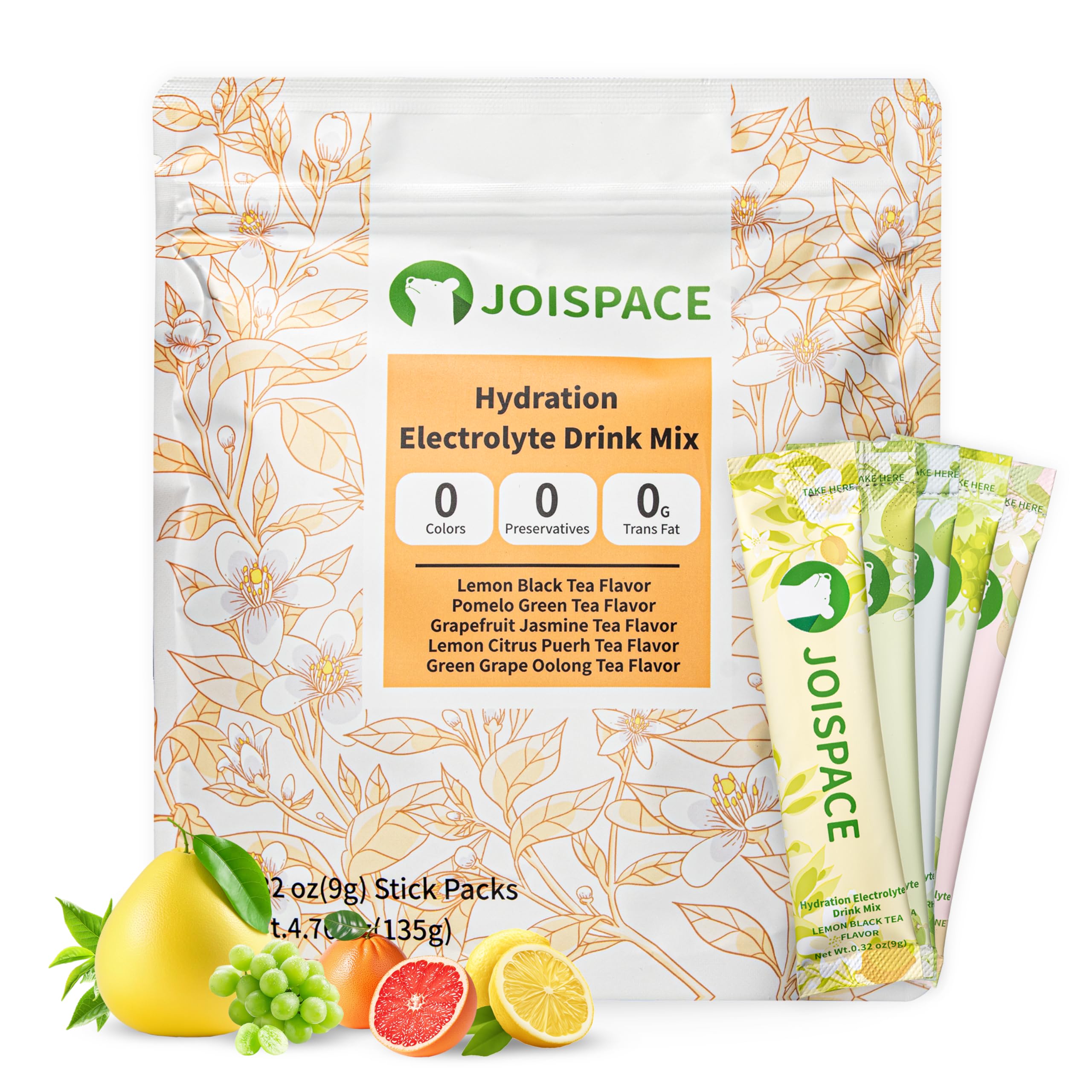 Amazon.com: JOISPACE Electrolyte Drink Mix with Tea Polyphenols | Fast ...