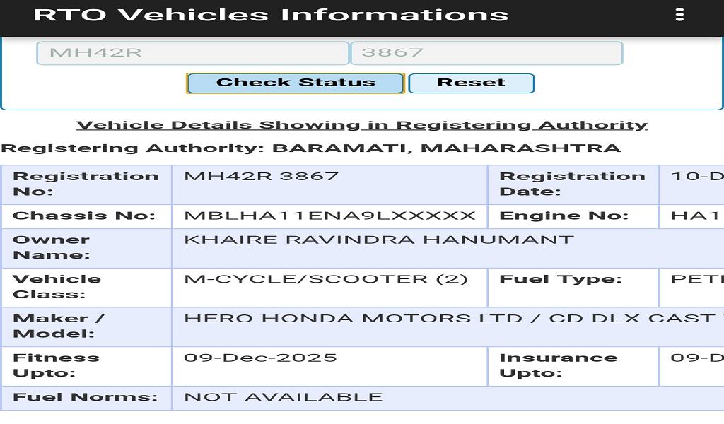 RTO Vehicles Information - App on Amazon Appstore