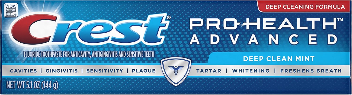 Crest Pro-Health Advanced Deep Clean Mint Toothpaste 5.1 Oz : Amazon ...