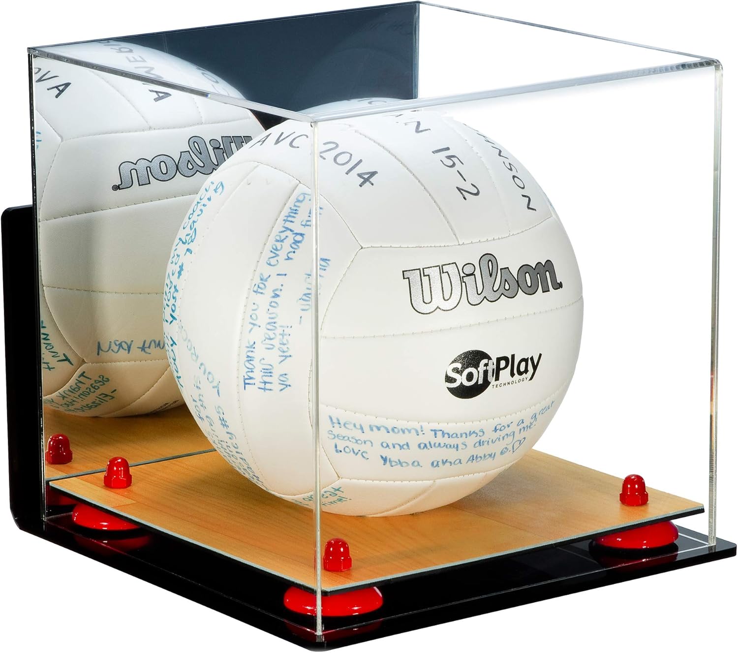 Amazon.com: Better Display Cases Acrylic Volleyball Wall Mount Display ...