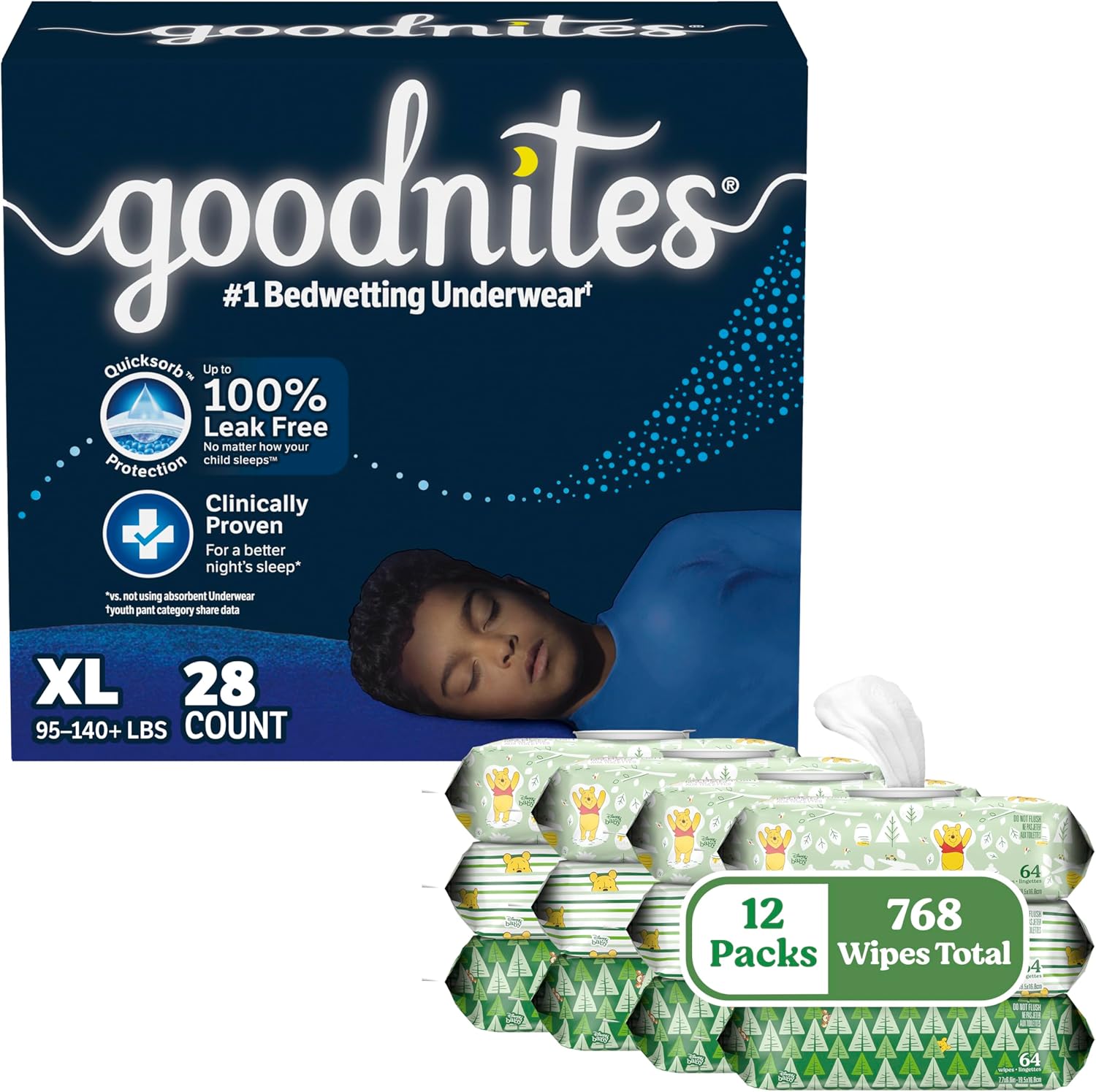 Amazon.com: Goodnites and Wipes Bundle: Goodnites Underwear for Boys ...