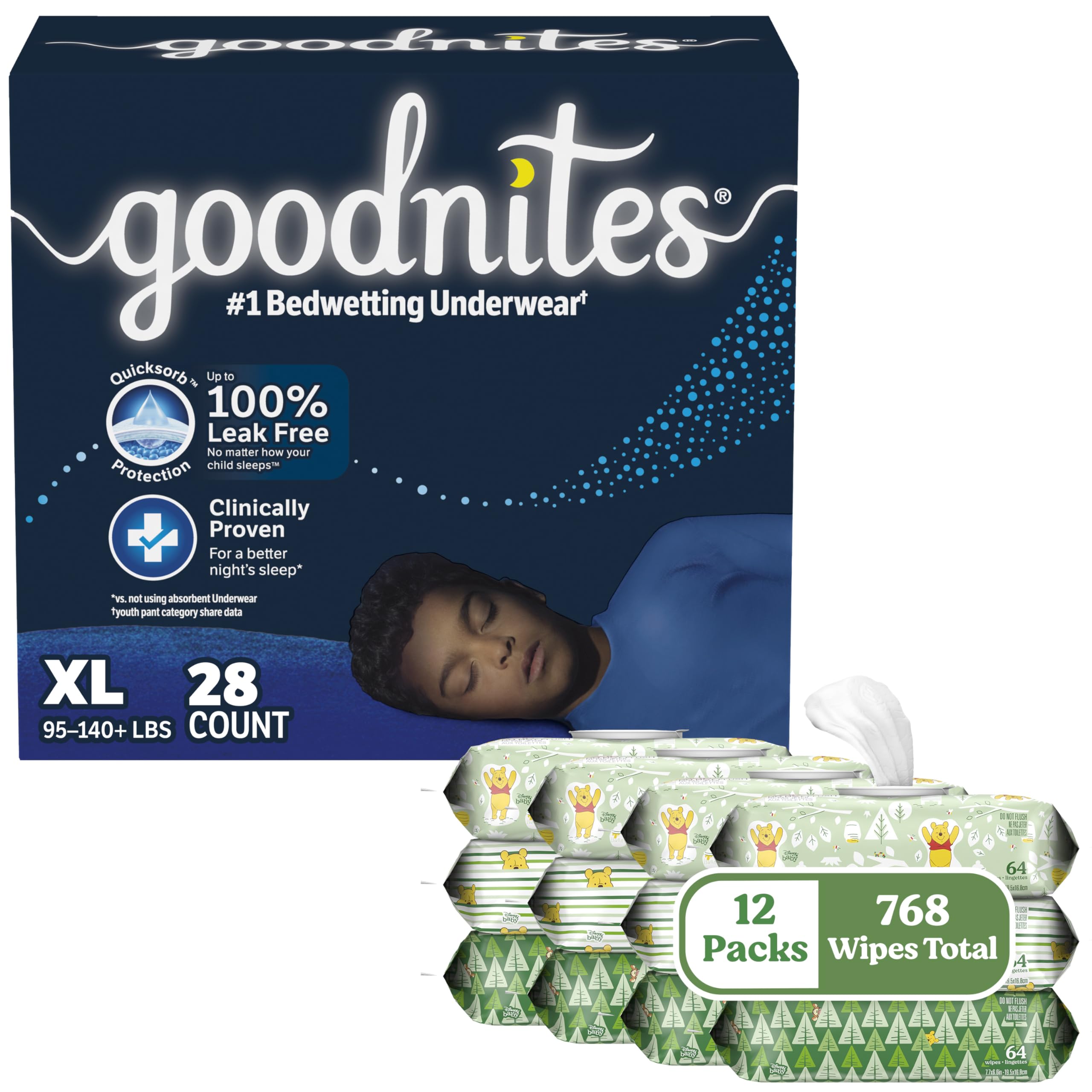 Amazon.com: Goodnites and Wipes Bundle: Goodnites Underwear for Boys ...