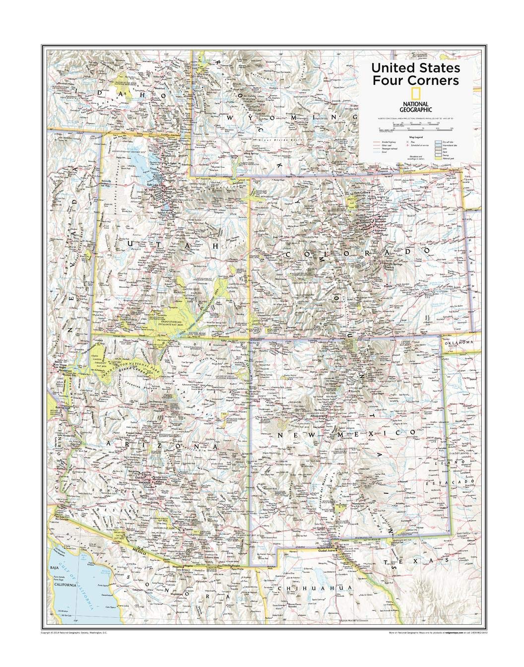 Four Corners National Park Map