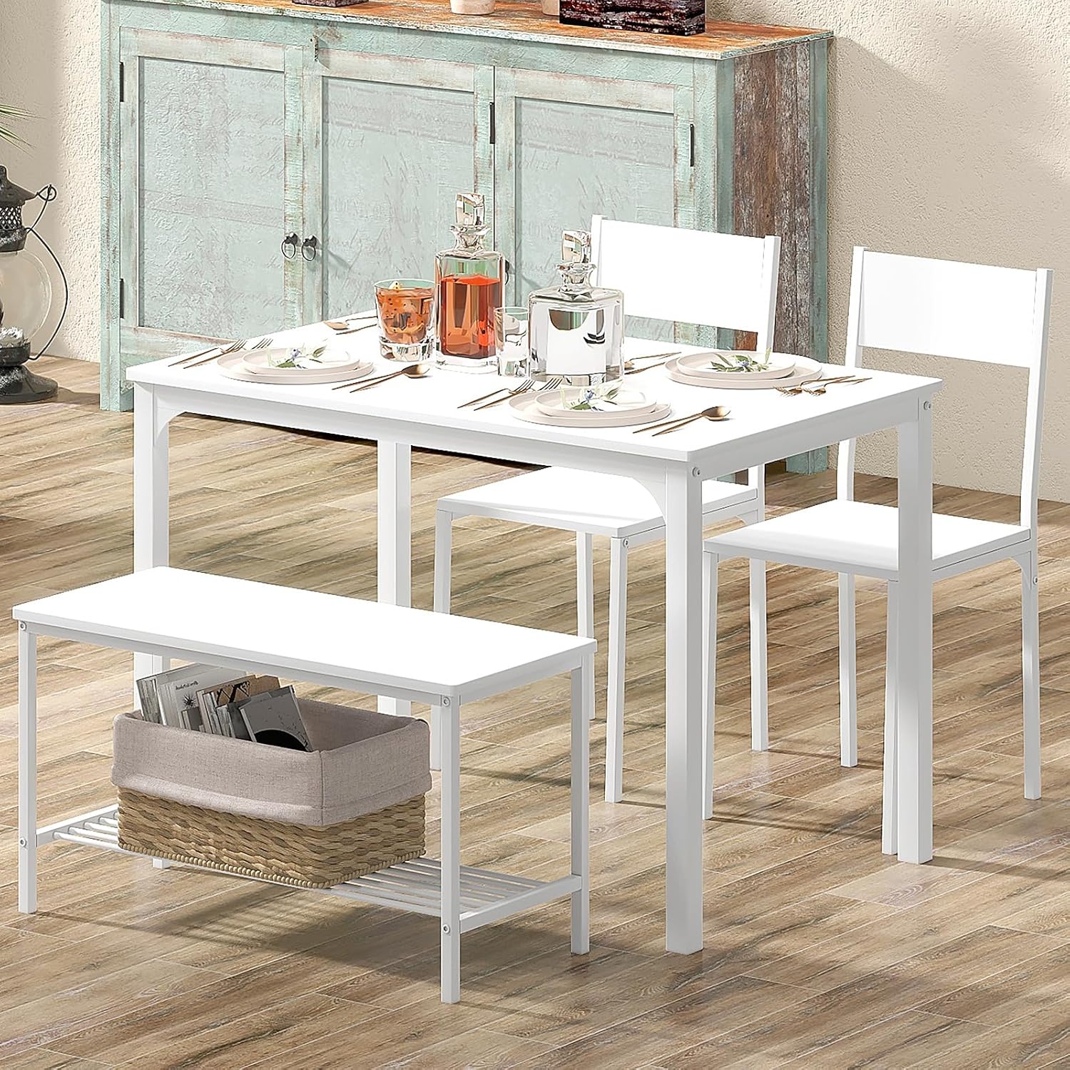 Amazon.com - SogesHome Kitchen Table Set for 4, Compact Dining Table ...
