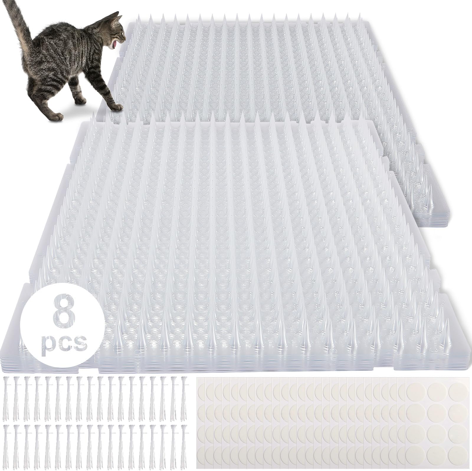 Amazon.com : Geetery 8 Pack Repellent Cat Mat with Spikes Indoor ...