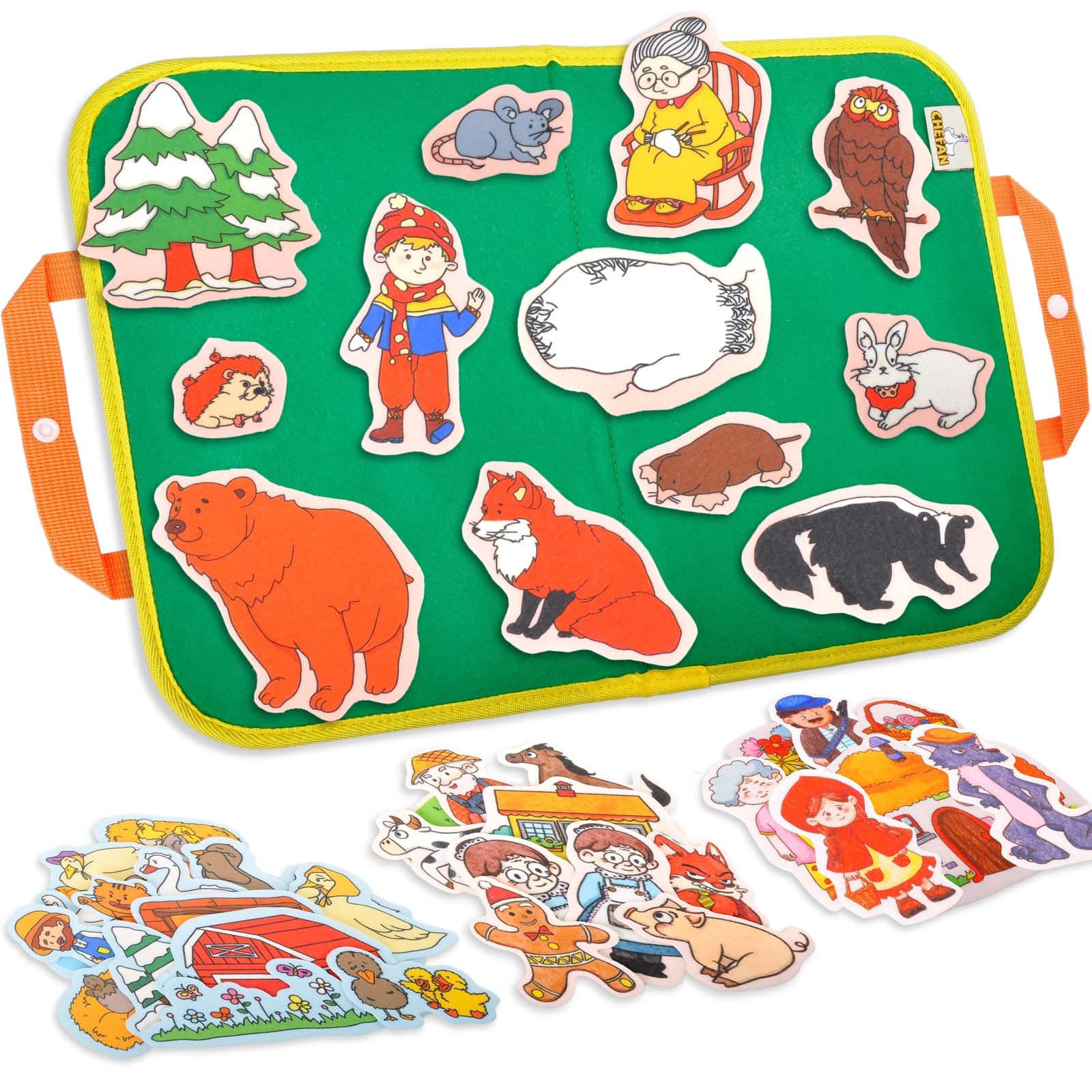 Snapklik.com : 4 Pack Felt Board Story Set, The Mitten, The Little Red ...