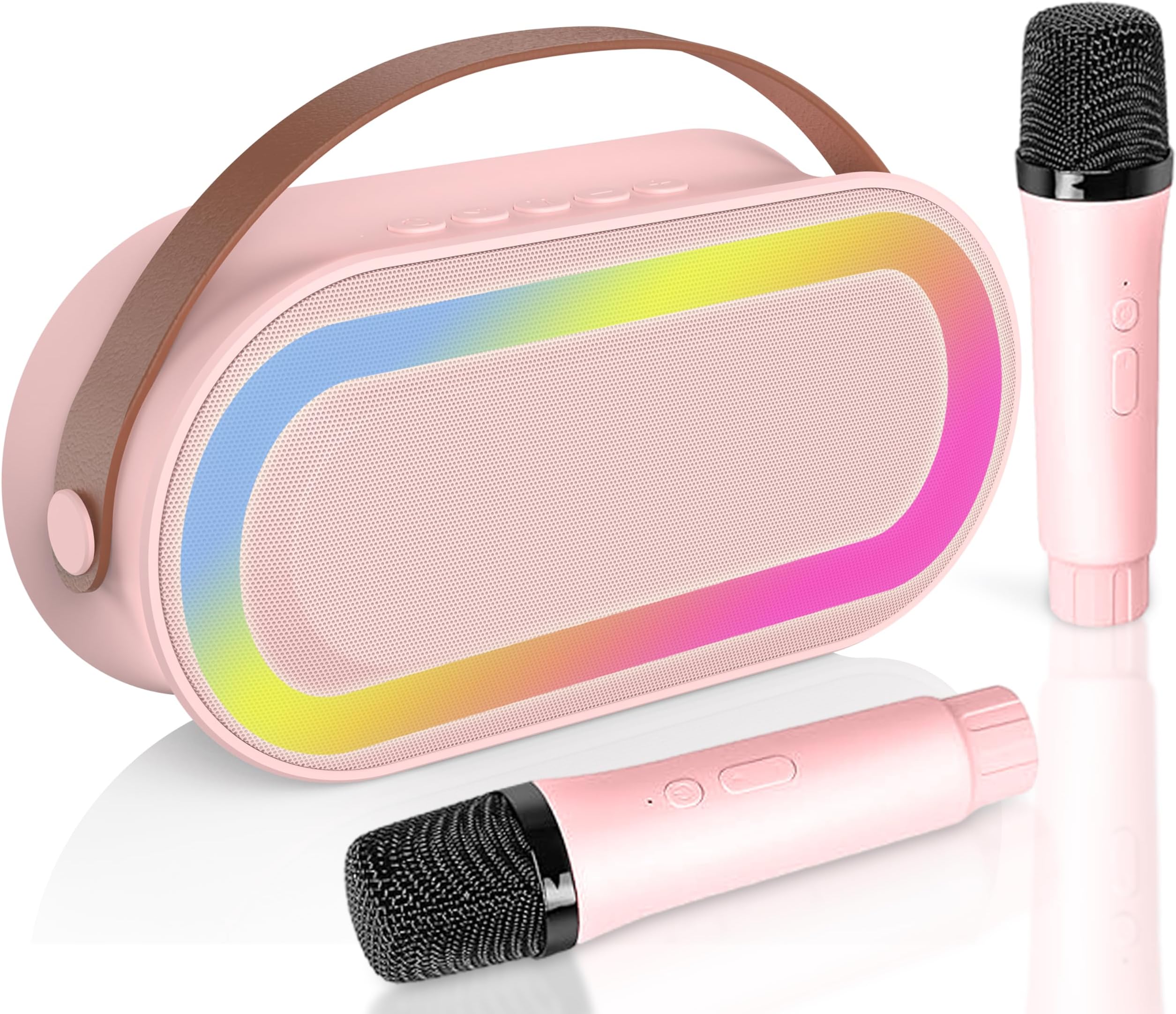 Amazon.com: CEKOLRYI Wooden Bluetooth Karaoke Machine for Kids and ...