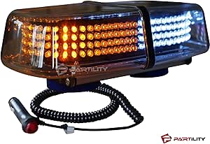 Partility 240 LED luz magnética de emergencia, luz estroboscópica ...