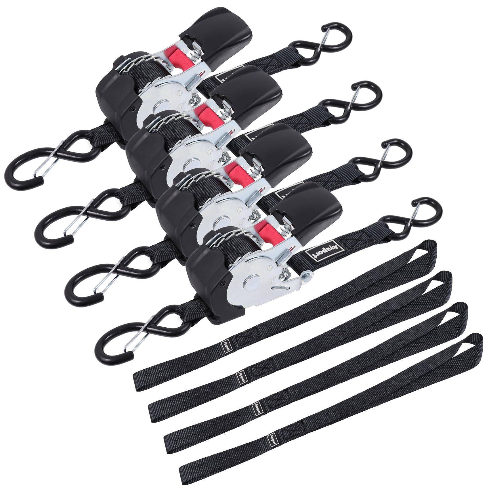 Amazon.com: Ayaport Retractable Ratchet Straps Self Retractable Tie ...