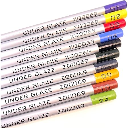 Amazon.com : Chrysanthos Underglaze pencil best for use on bisque or ...