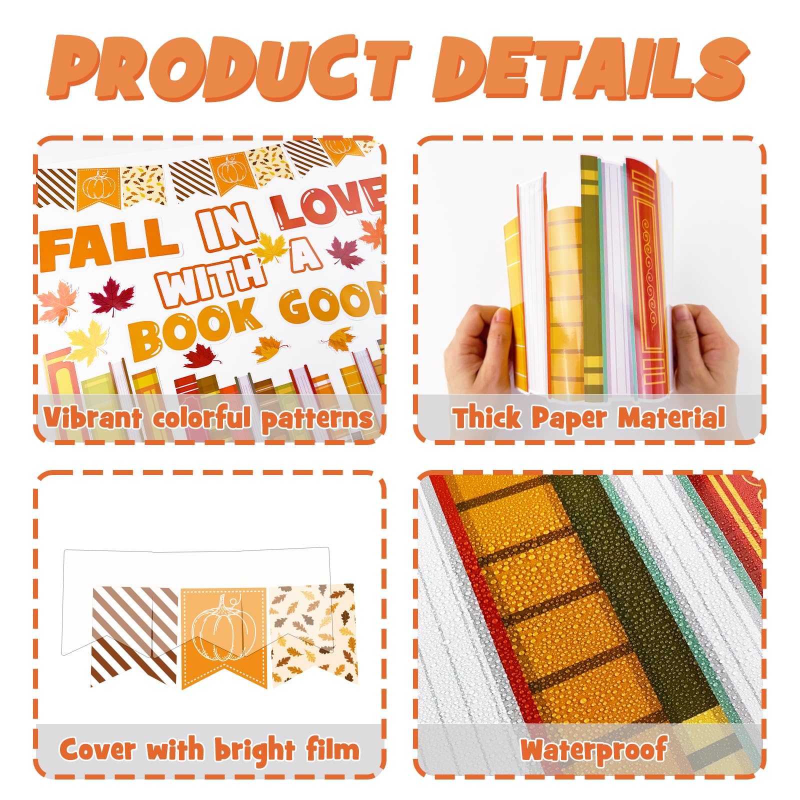 Fall Bulletin Board Decorations Set Fall Reading Bulletin Board Kit ...