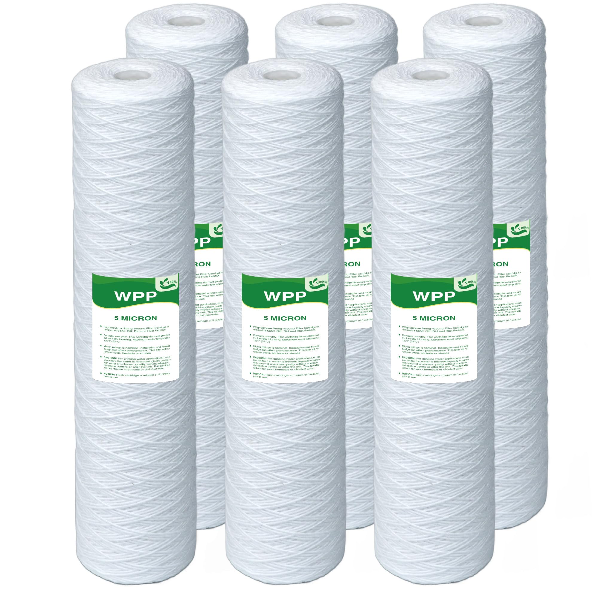 Amazon.com: VEGEBE 5 Micron Water Filter 20" x 4.5", 20-inch Whole ...