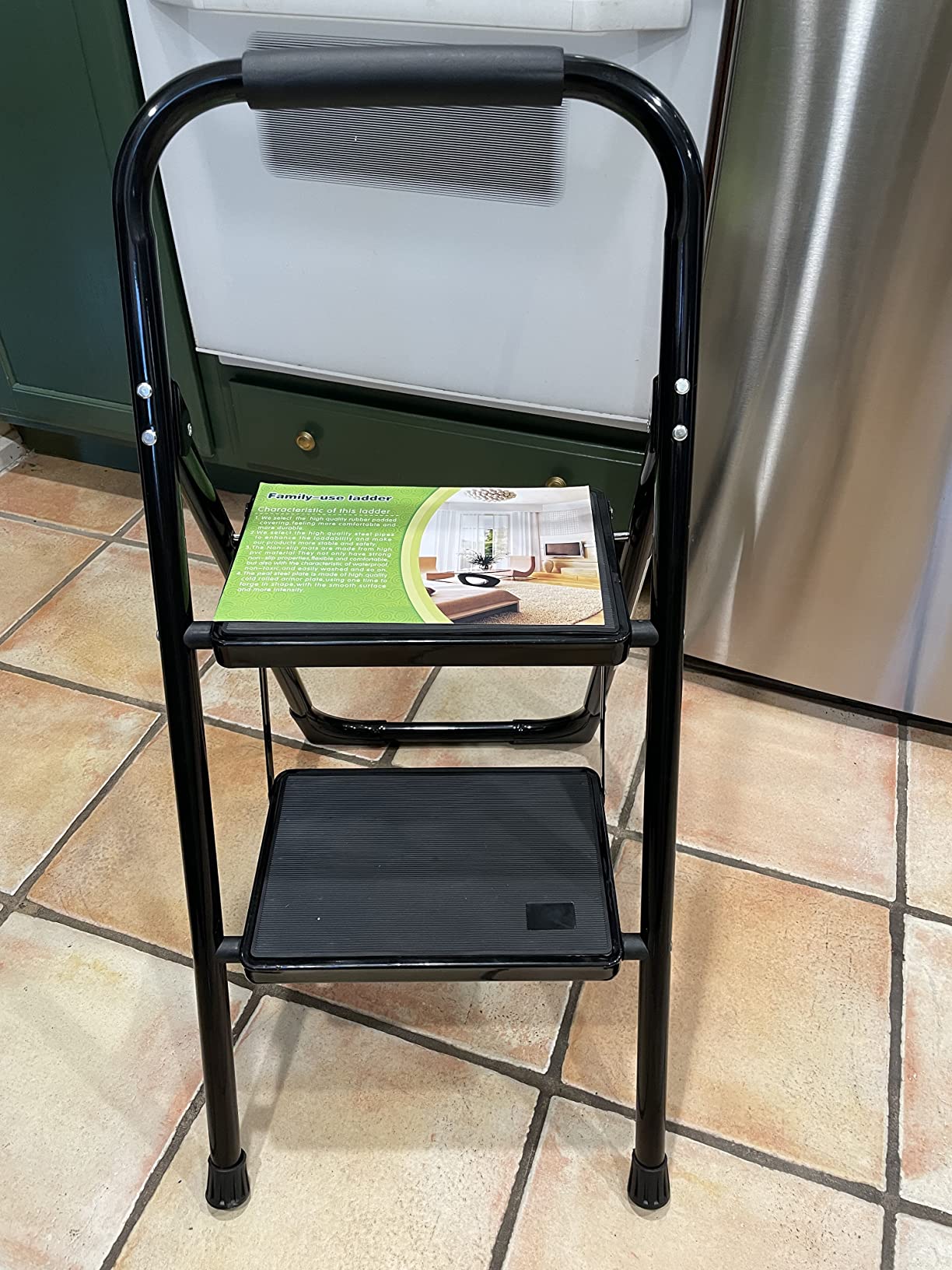 $8/mo - Finance 3 Step Ladder, Folding Step Stool with Handle ...