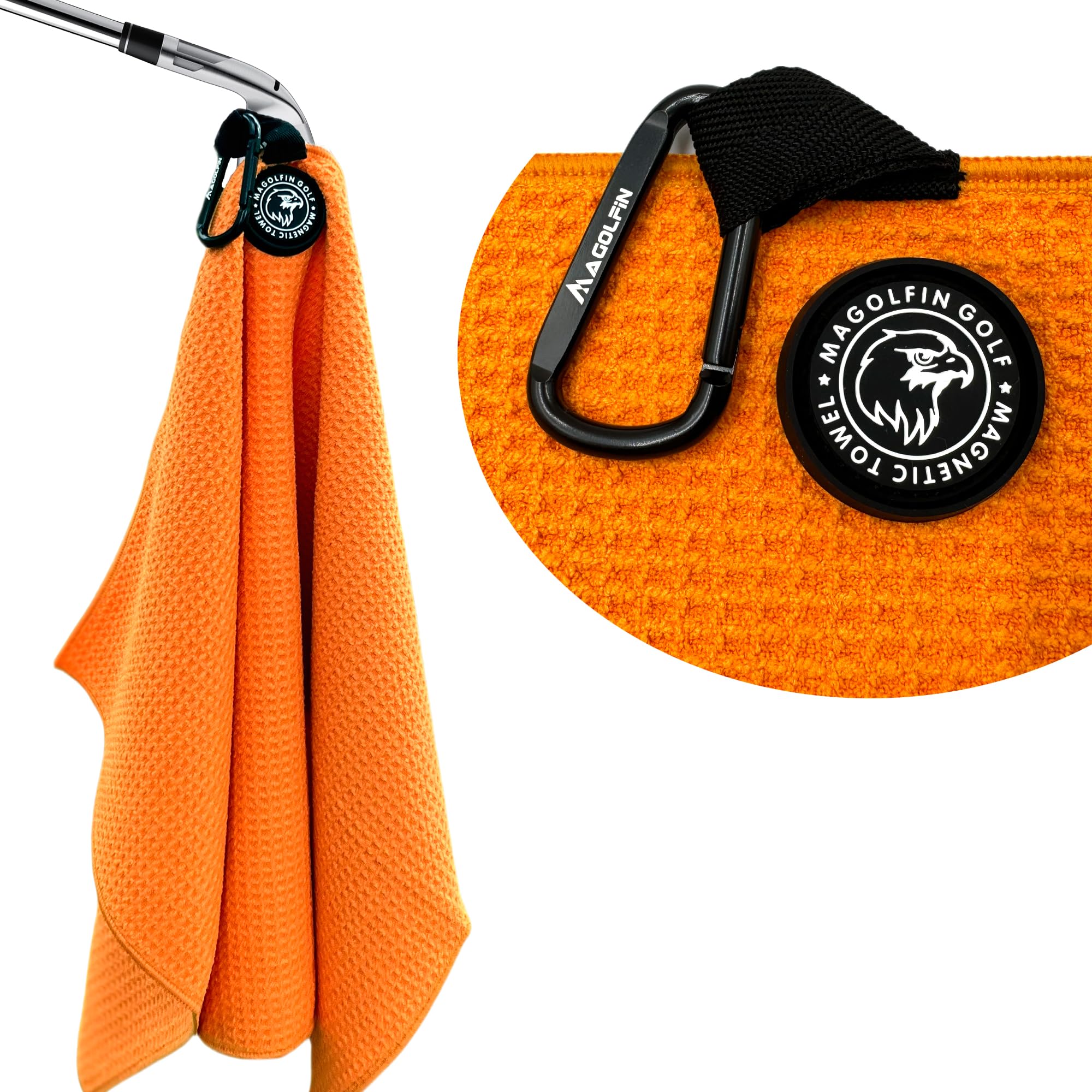 Amazon.com: MAGOLFIN Magnetic Golf Towel with Clip, Microfiber Waffle ...