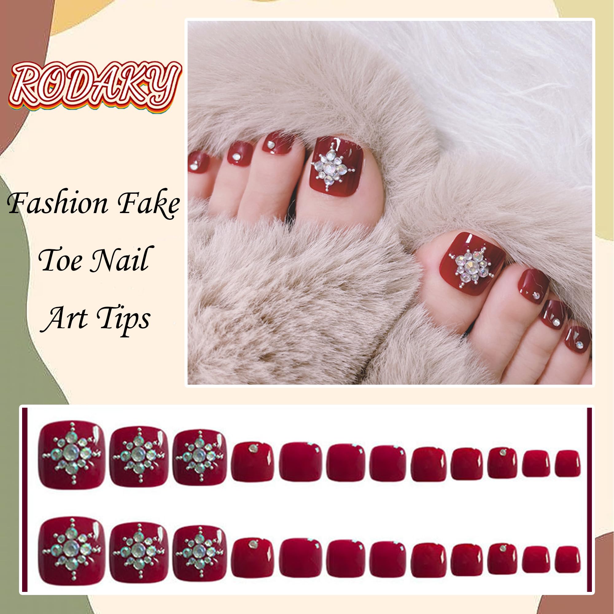 Christmas Toe Nail Art Designs